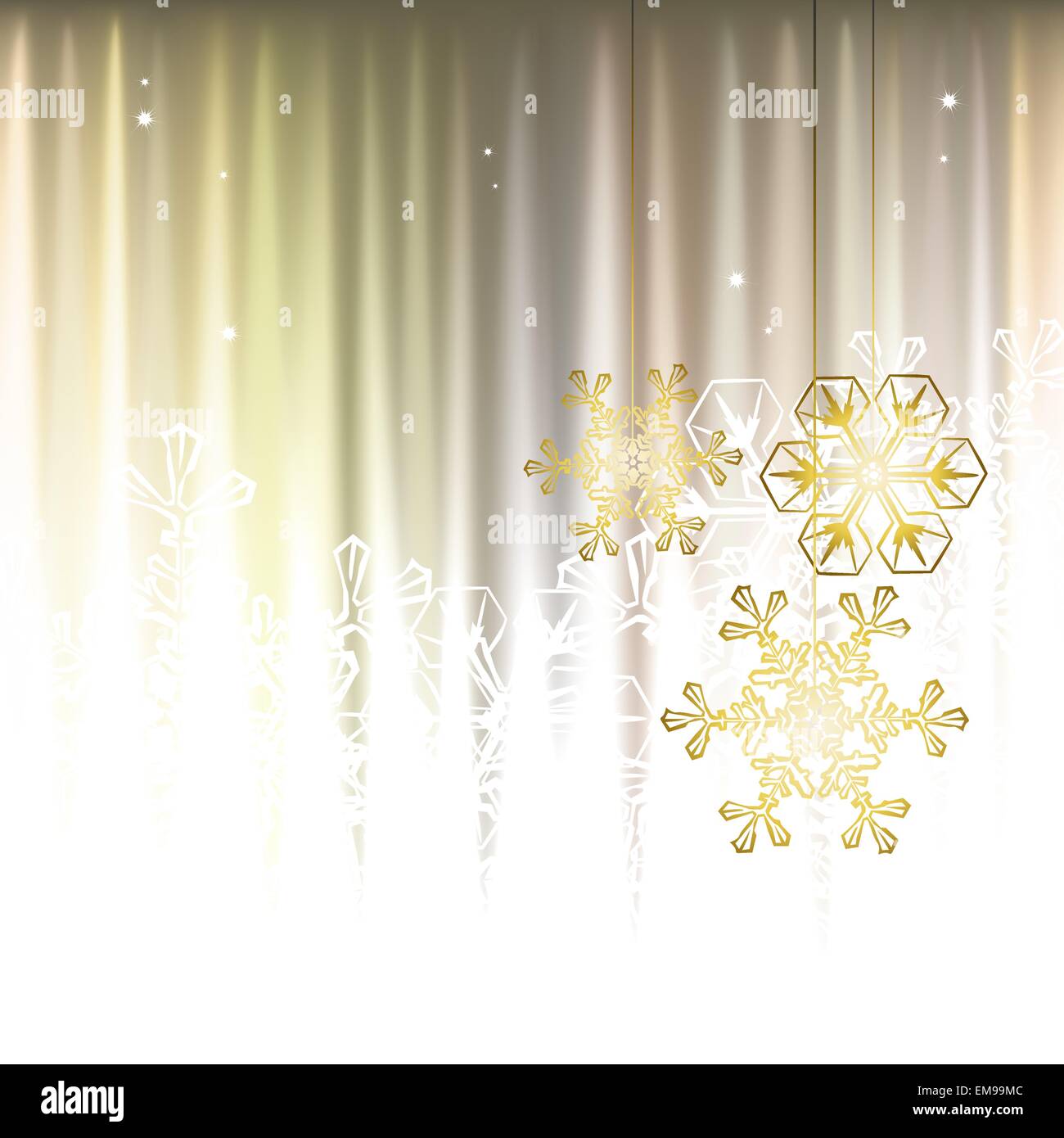 Winter background, snowflakes - vector illustration Stock Vector Image ...