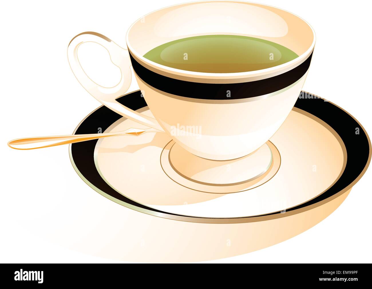 Tea illustration Stock Vector Images - Alamy