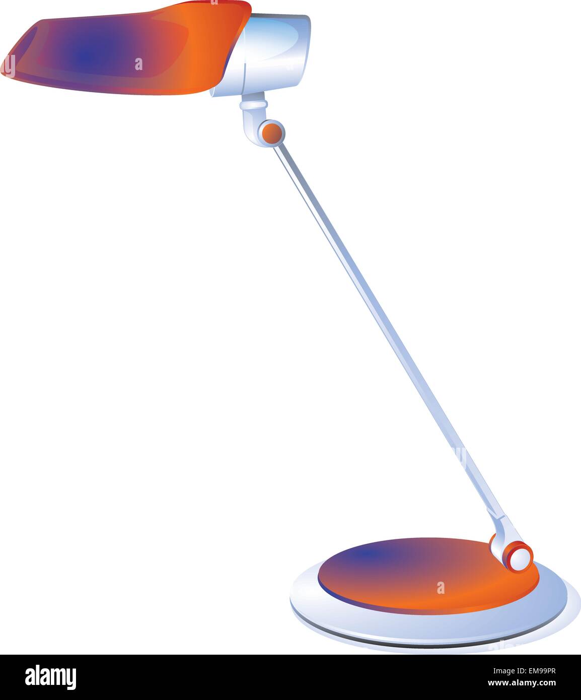 vector desk lamp - on white background Stock Vector Image & Art - Alamy