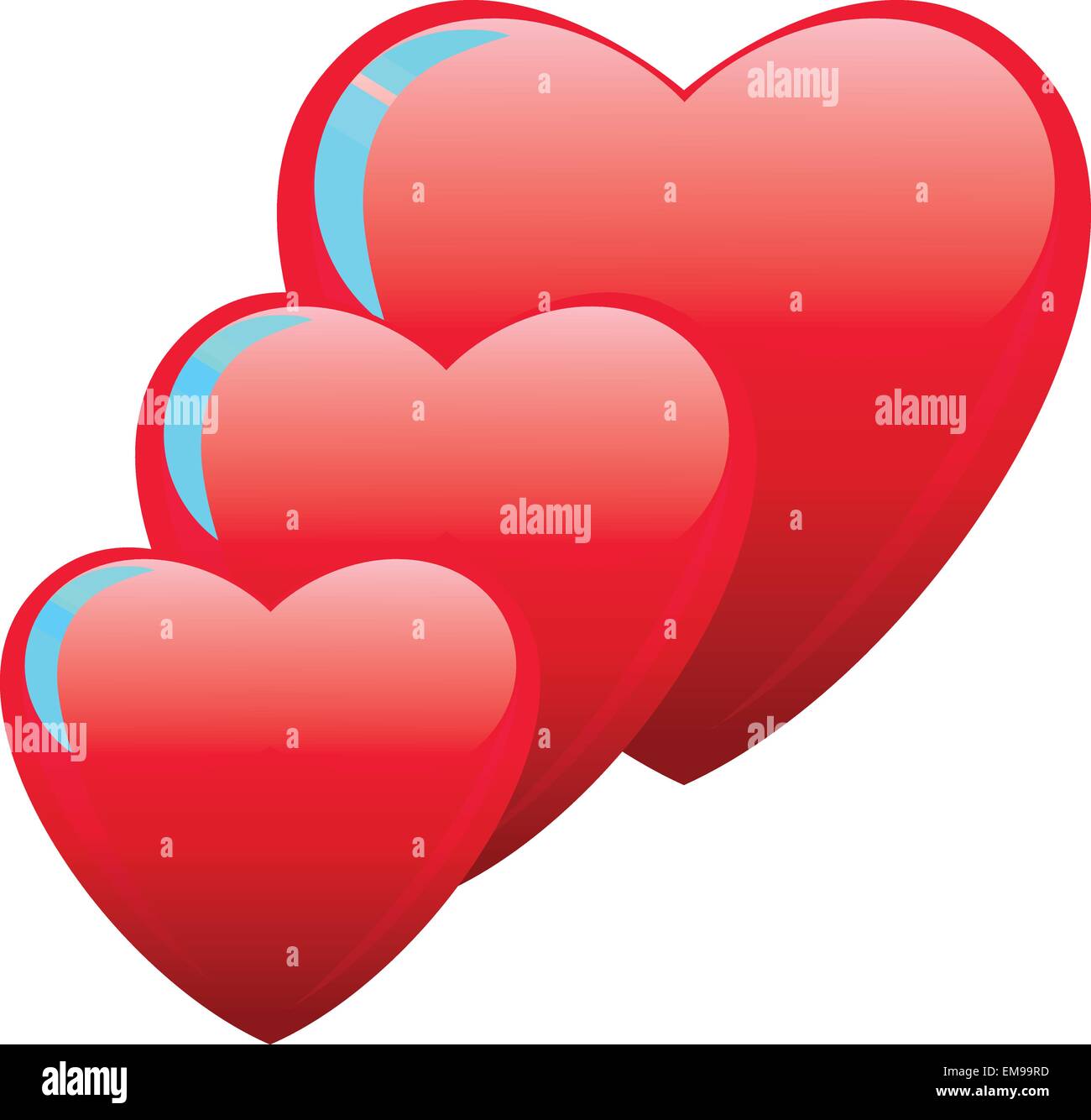 Hearts stylized sign hi-res stock photography and images - Alamy
