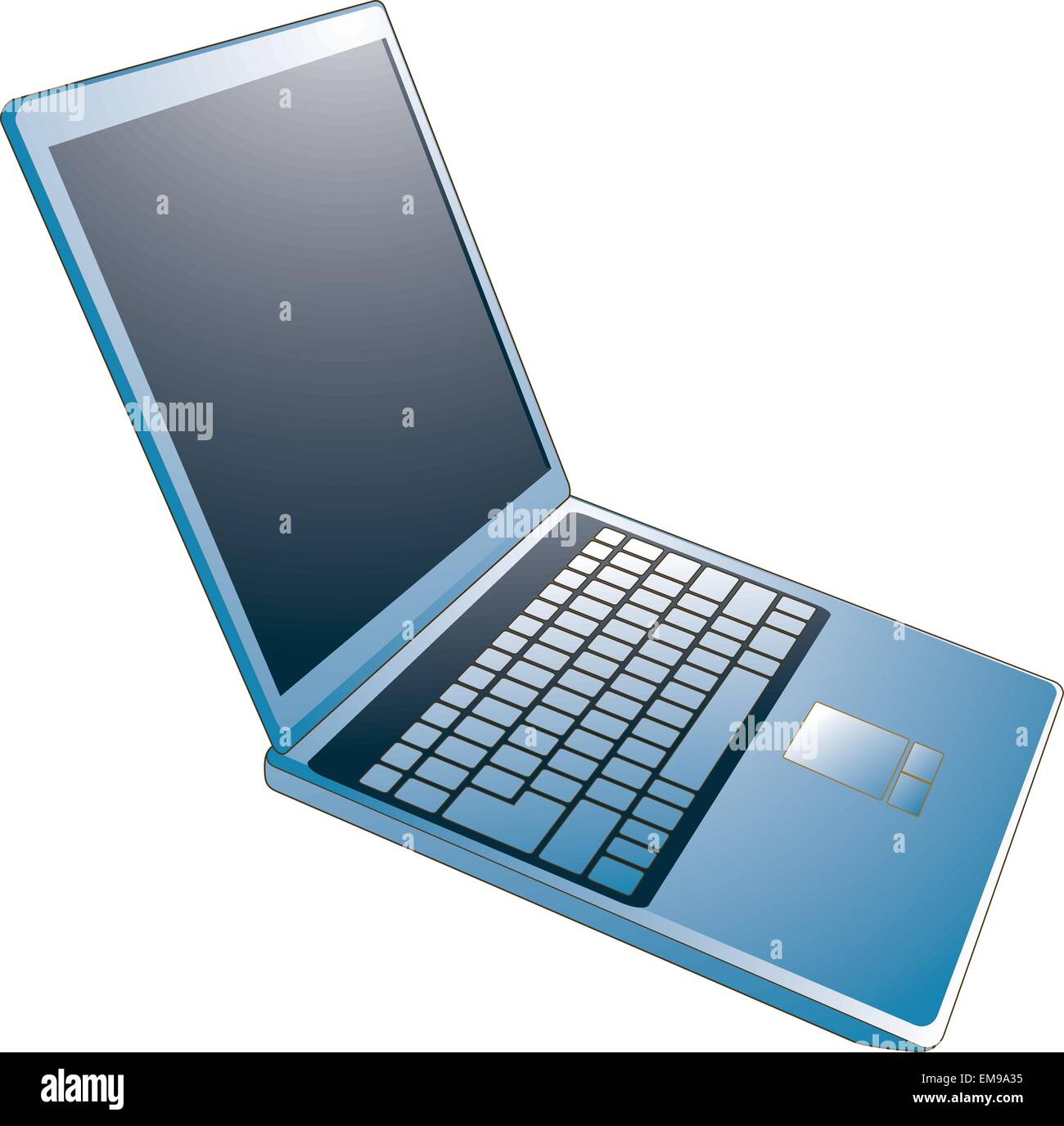 Laptop, modern computer, vector illustration Stock Vector Image & Art ...