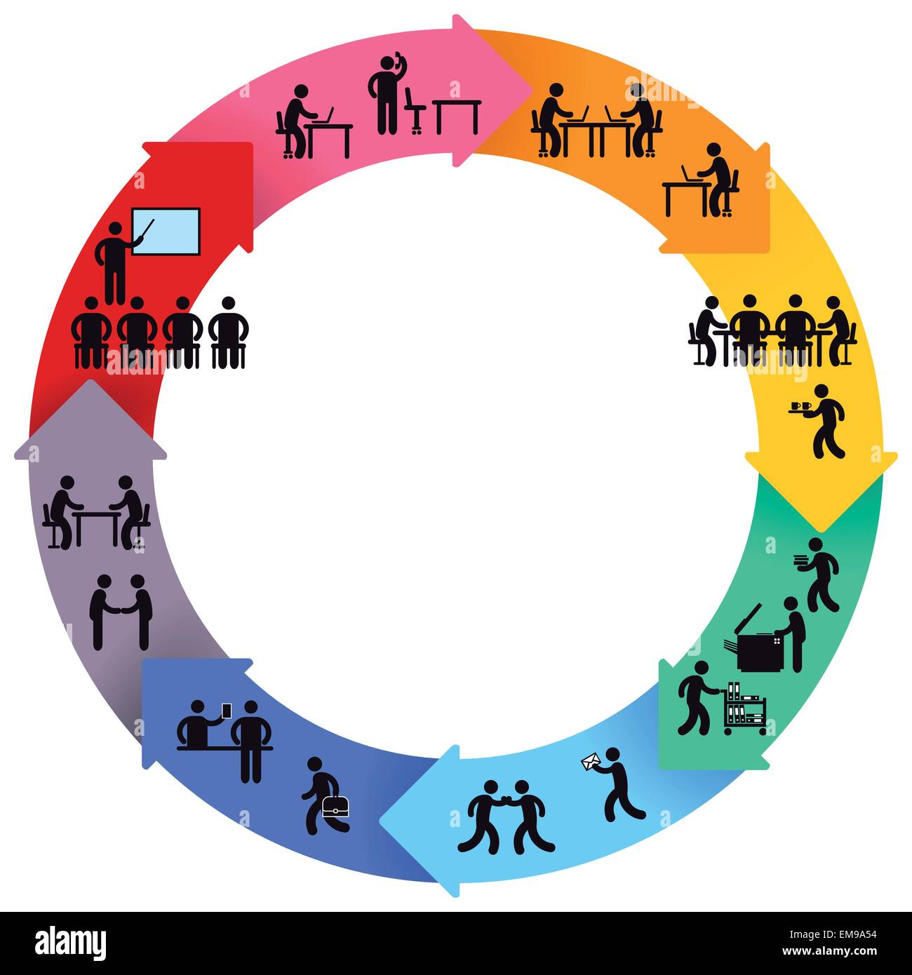 Business office work planning Stock Vector Images - Alamy