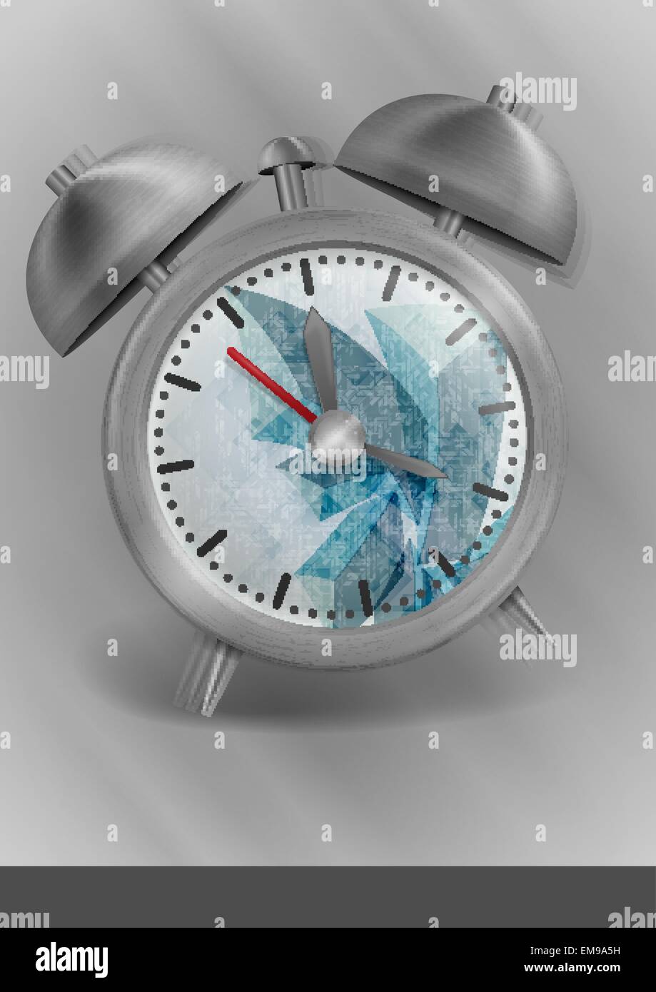 3d alarm clock square Stock Vector Images - Alamy
