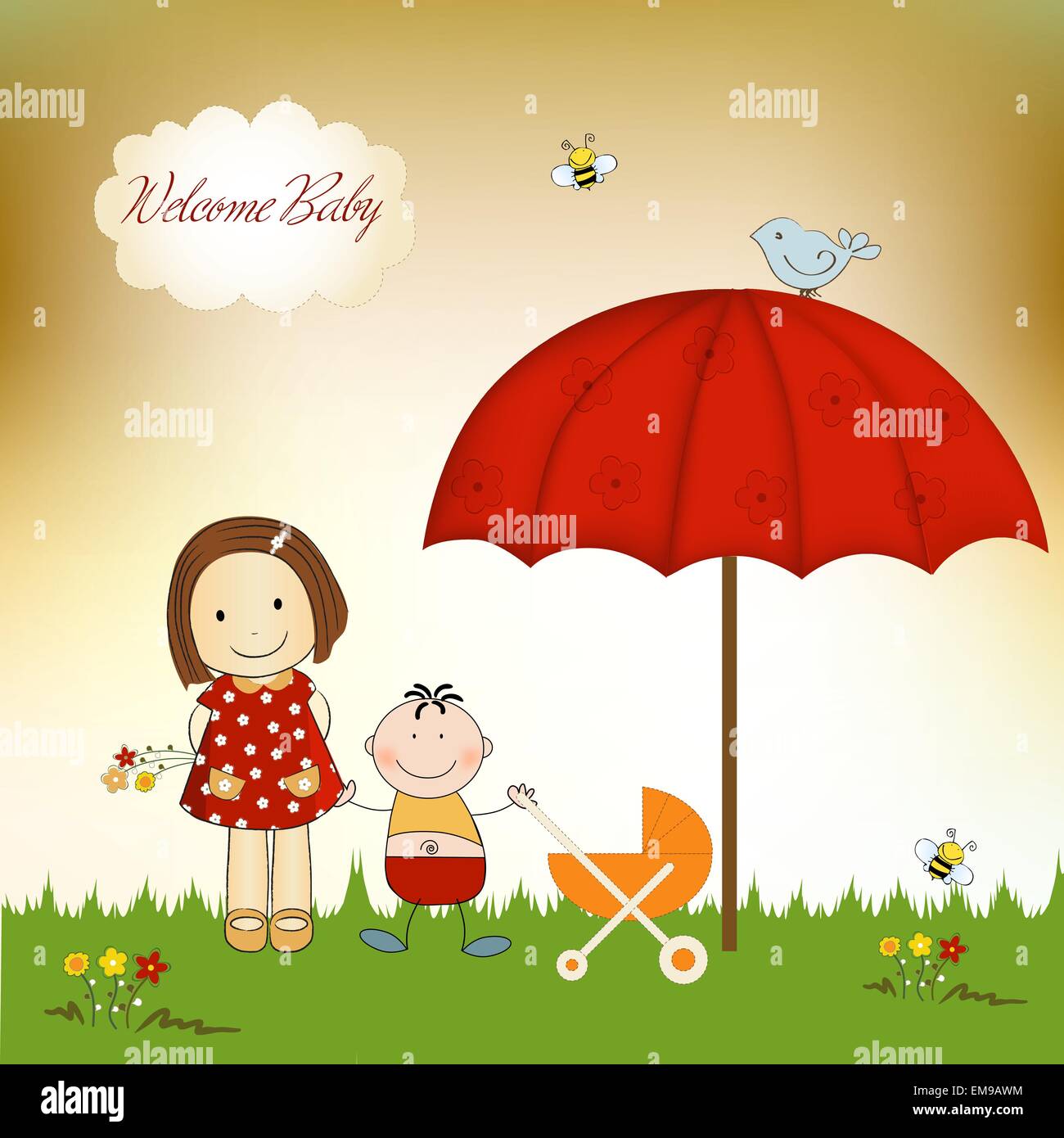 Boy caring Stock Vector Images - Alamy