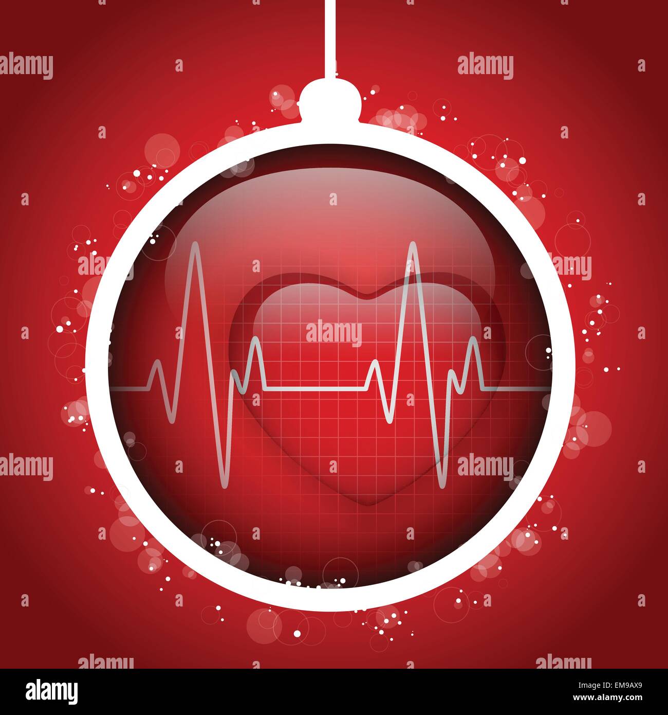 Merry Christmas Doctor Hospital Heart Ball Stock Vector Image & Art - Alamy