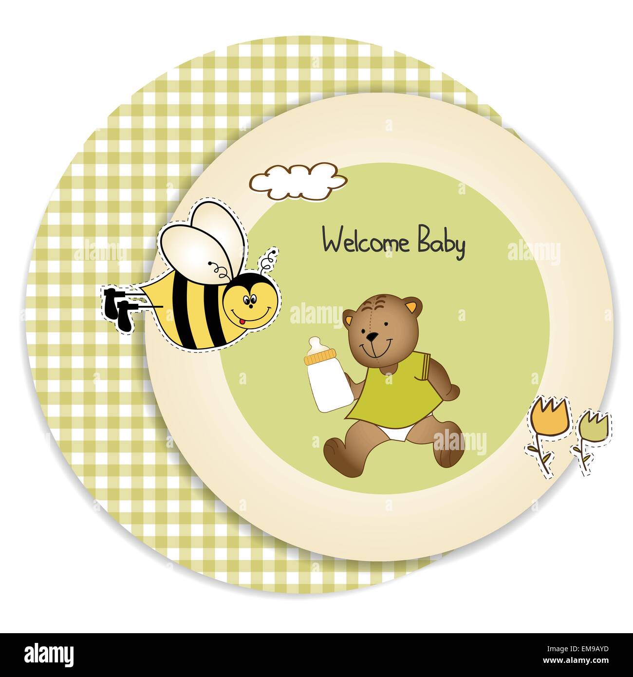 Card teddy bear party Stock Vector Images - Alamy