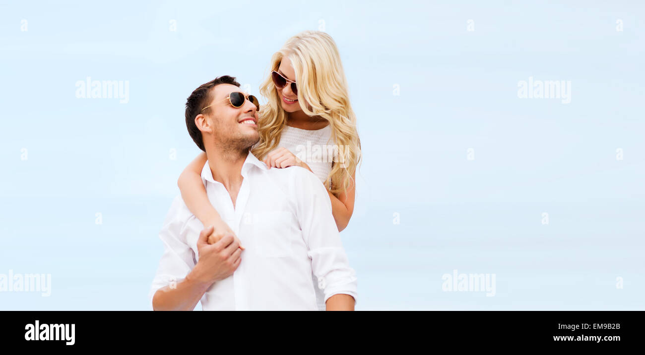 couple at seaside Stock Photo - Alamy