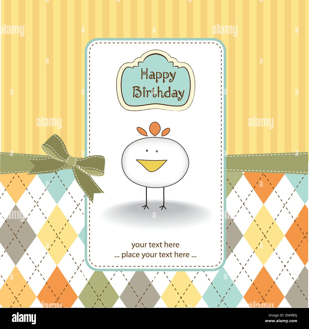 new baby announcement card with chicken Stock Vector Image & Art - Alamy
