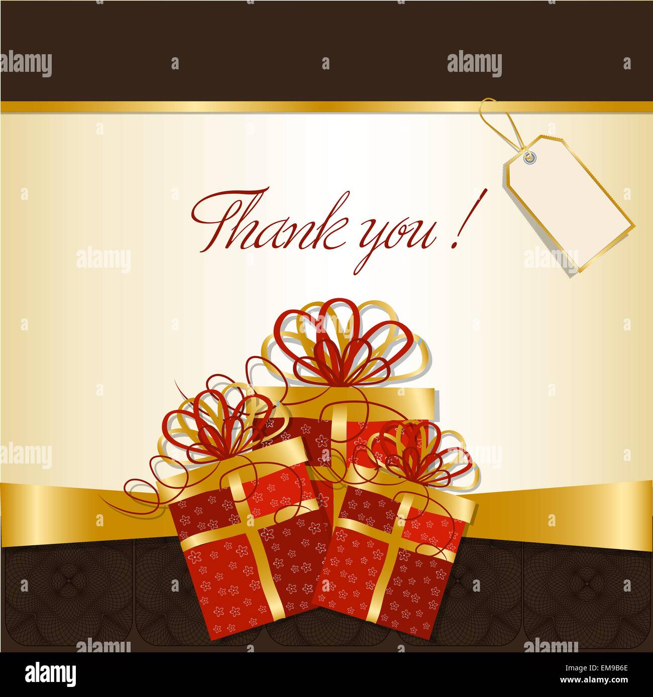 thank you card Stock Vector Image & Art - Alamy