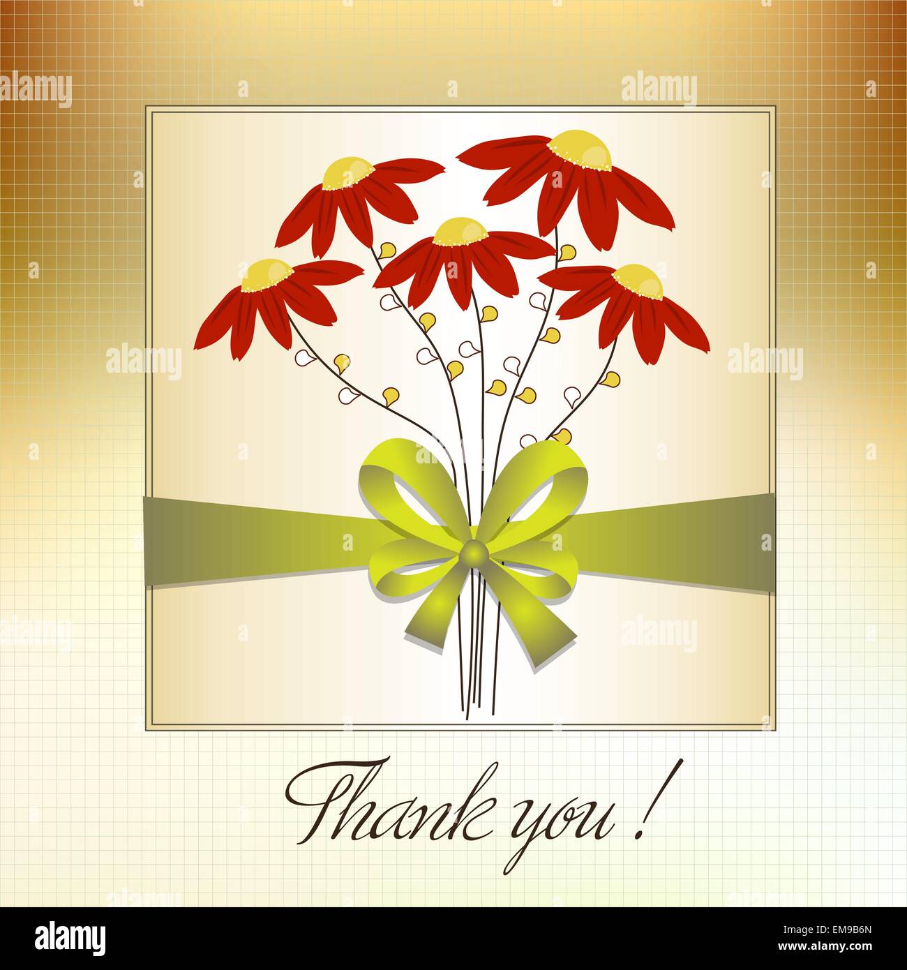 thank you card Stock Vector Image & Art - Alamy