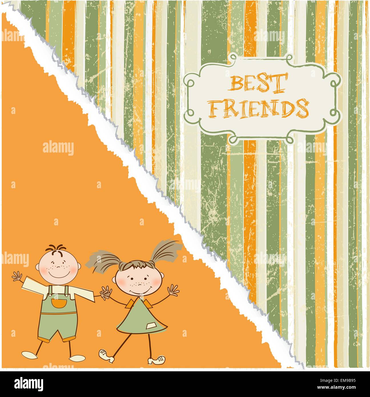 Abstract friends Stock Vector Images - Alamy