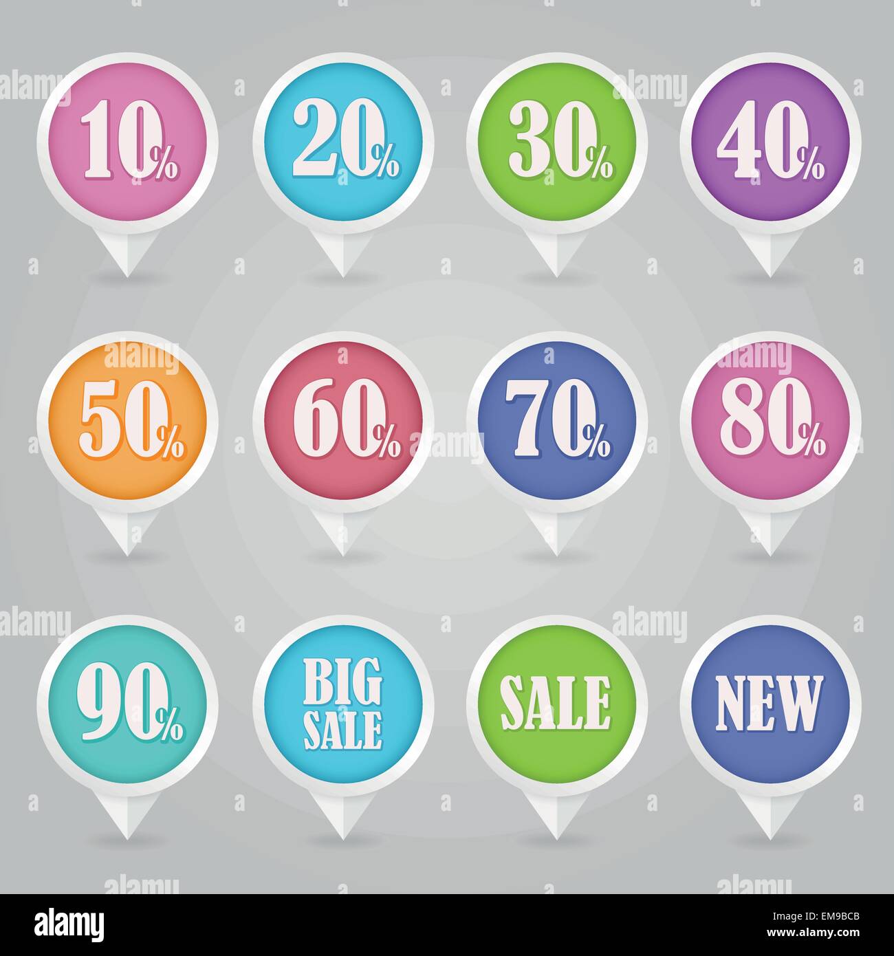 Map pins icons location Stock Vector Images - Alamy