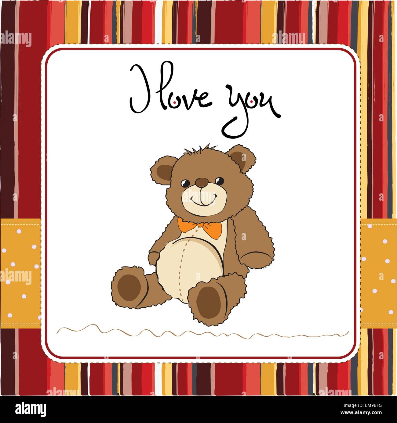 love card with a teddy bear Stock Vector Image & Art - Alamy