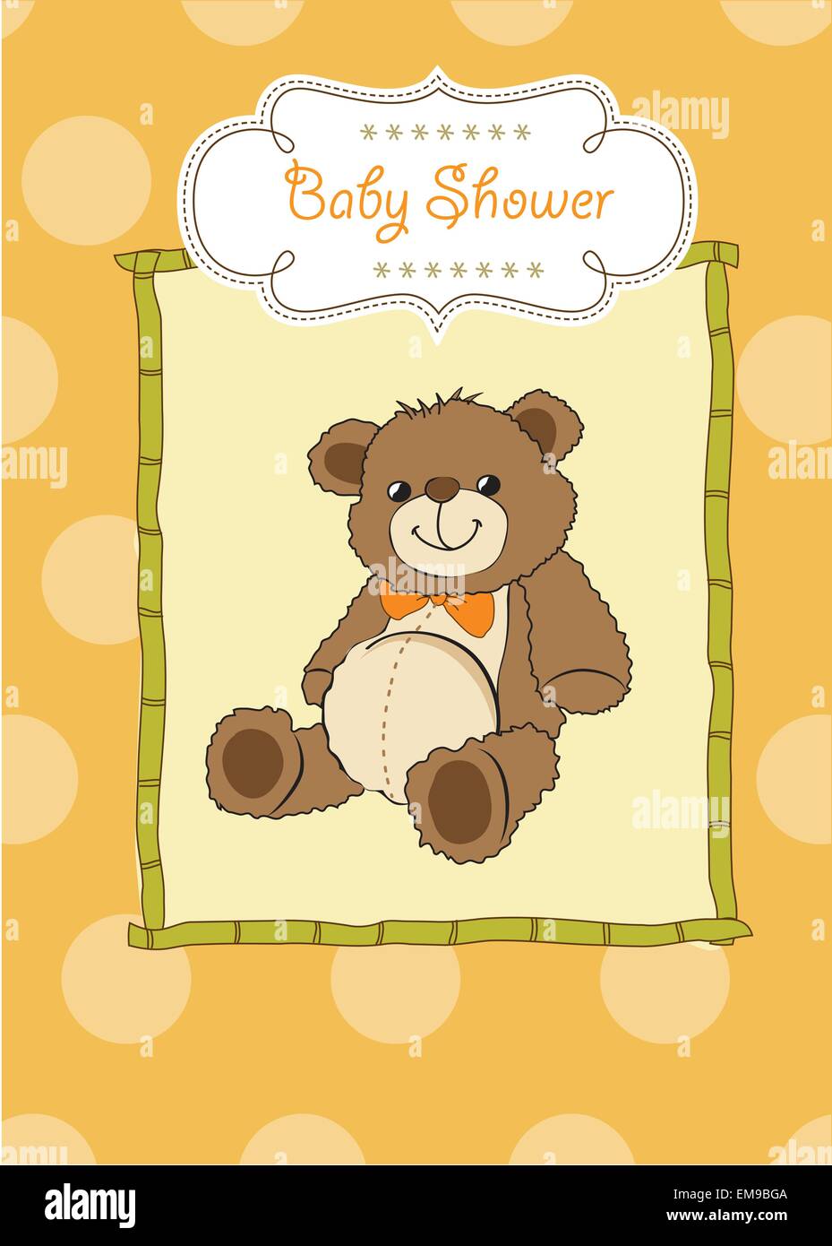 birthday card with a teddy bear Stock Vector Image & Art - Alamy