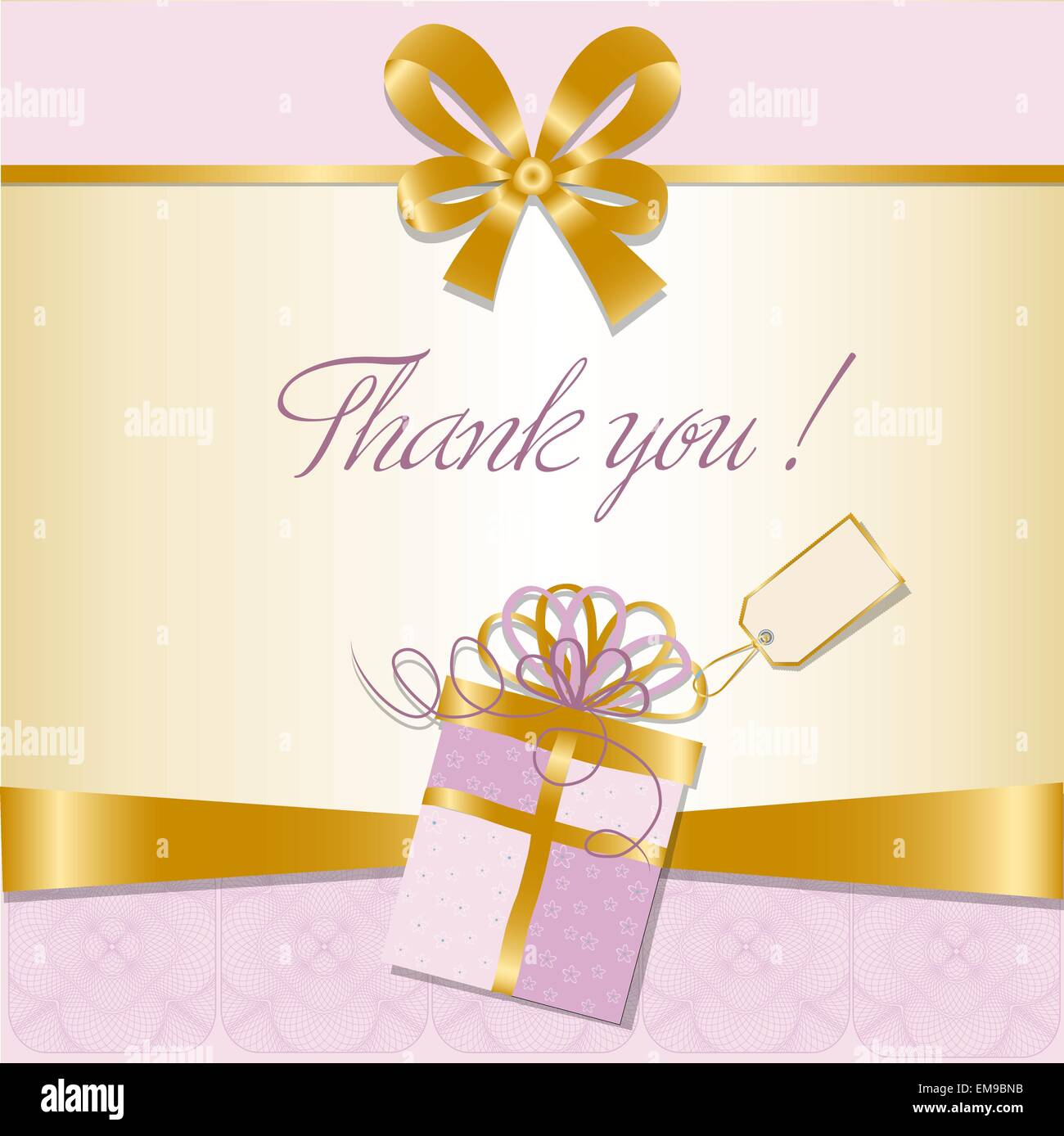 thank you card Stock Vector Image & Art - Alamy