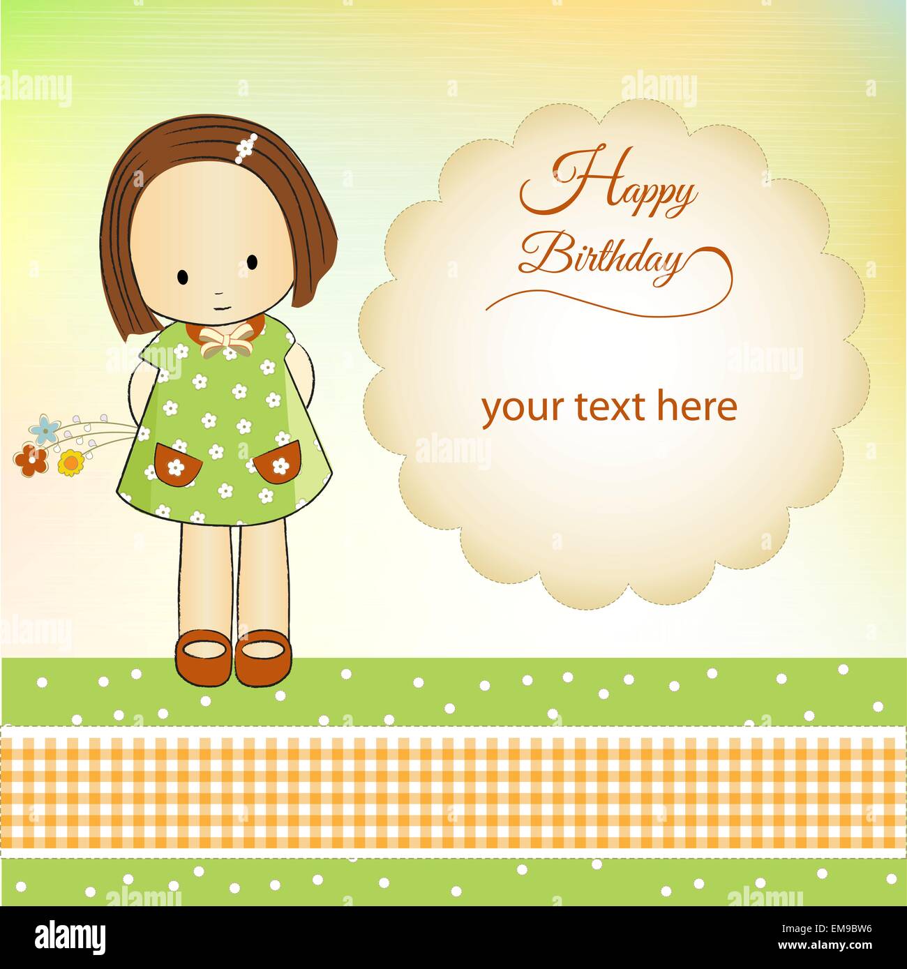 Birthday greeting card Stock Vector Image & Art - Alamy