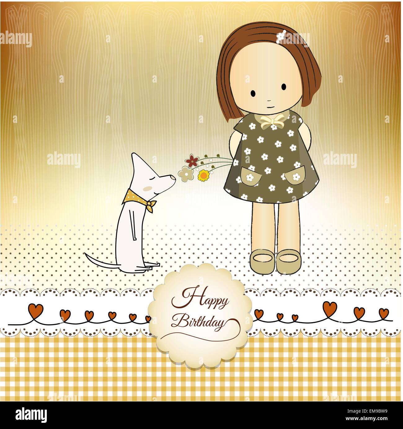 Birthday greeting card Stock Vector Image & Art - Alamy