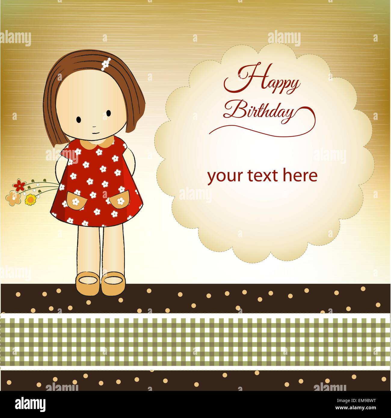 Birthday greetings vintage birthday card hi-res stock photography and ...