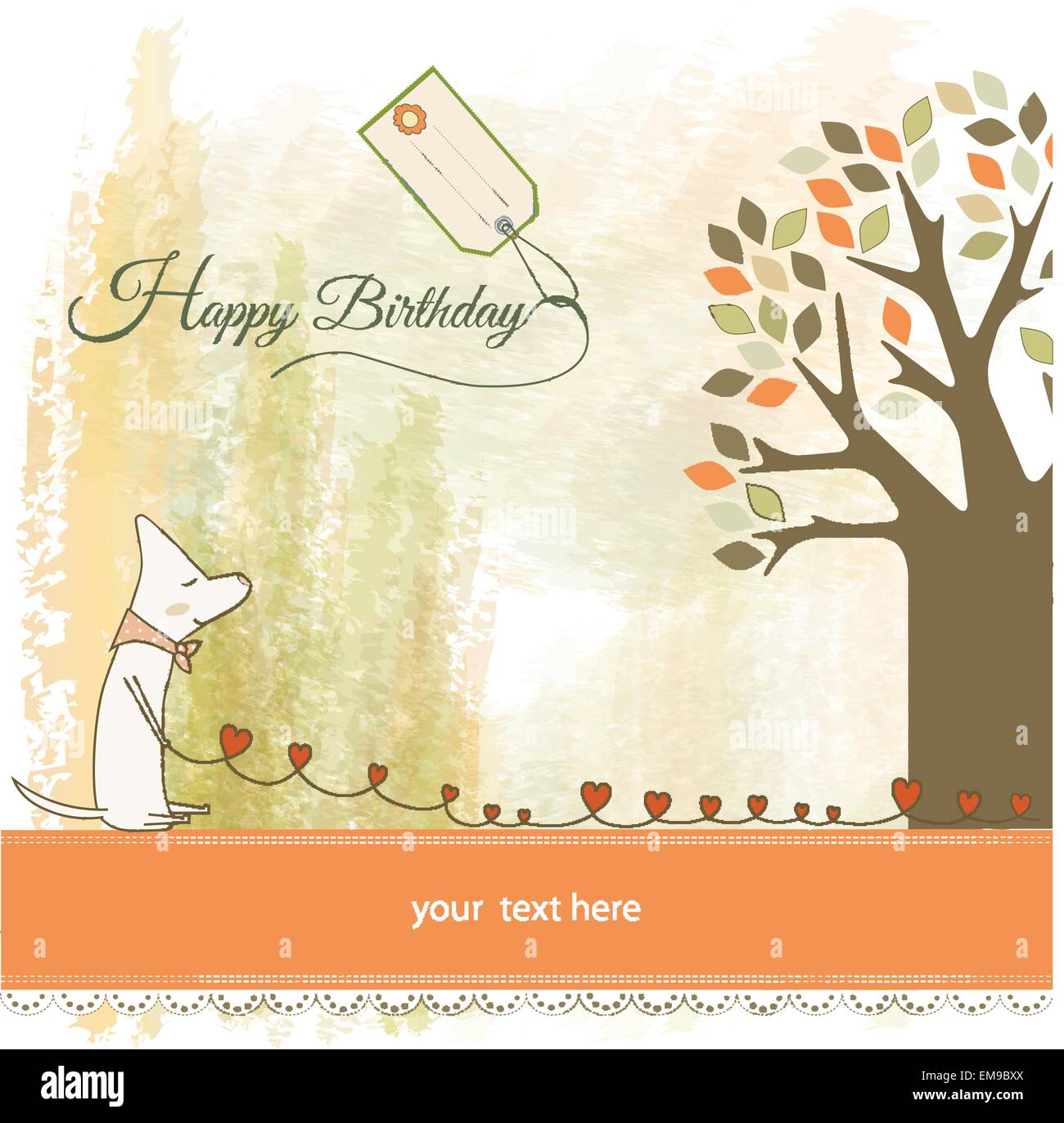 Happy birthday invitation blue Stock Vector Images - Alamy