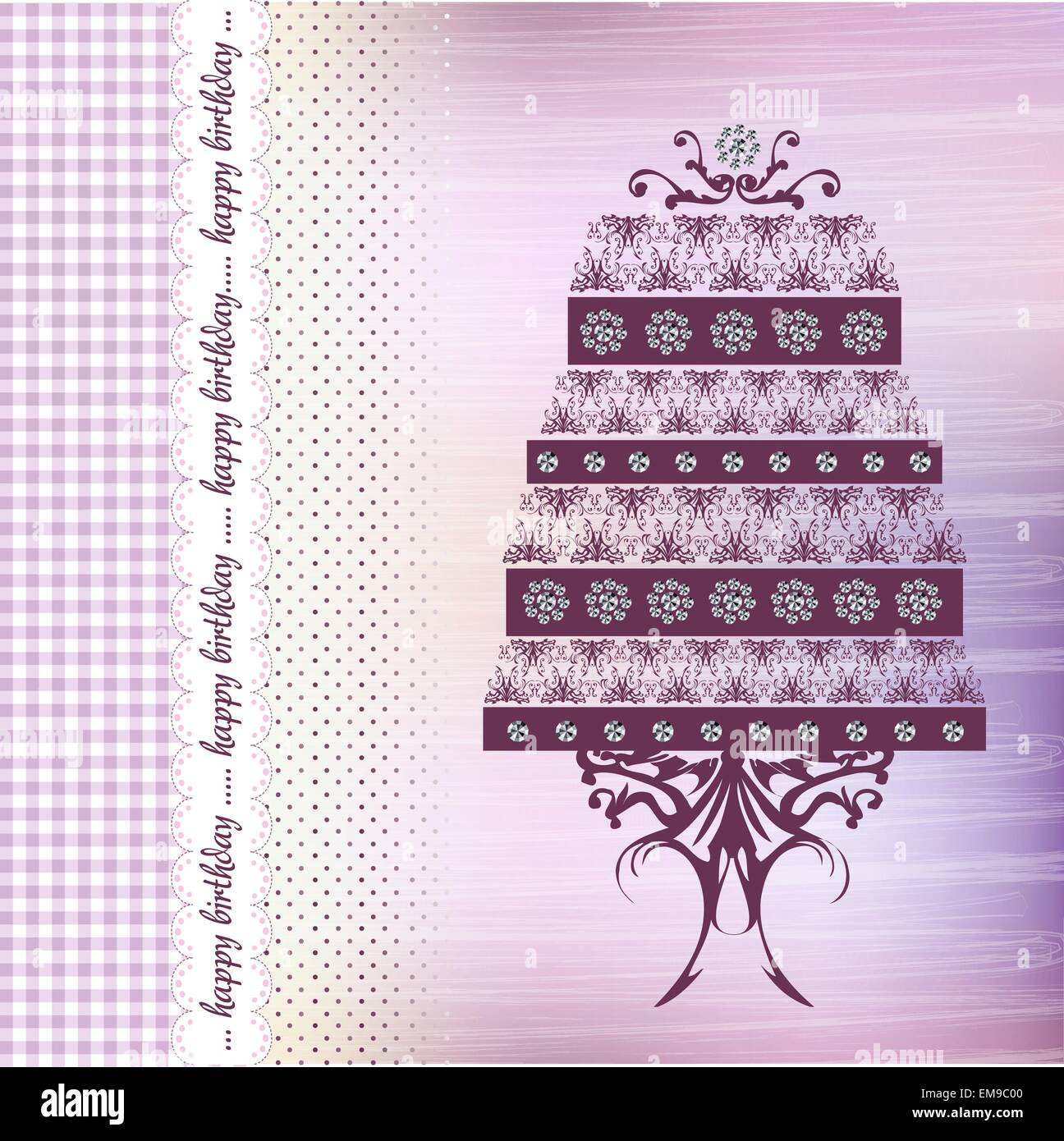 Birthday greeting card Stock Vector Images - Alamy