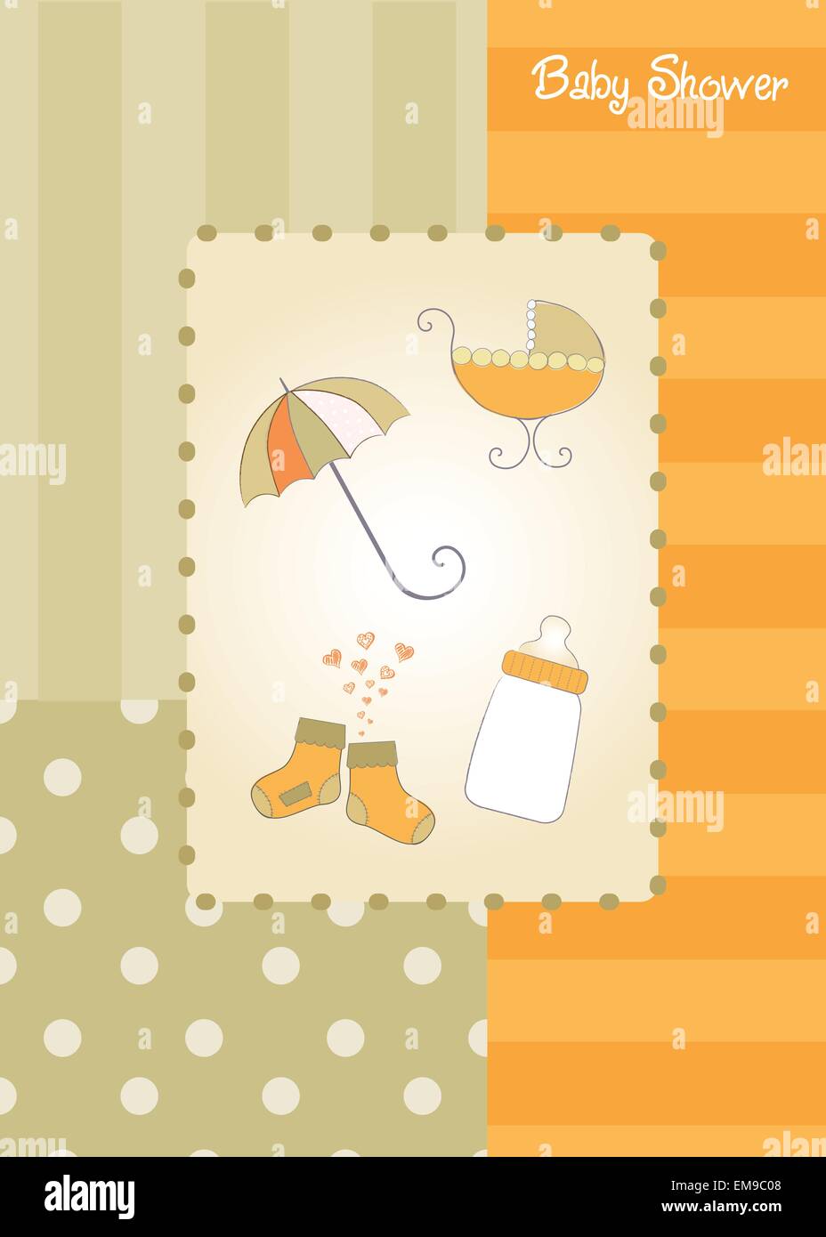 baby shower announcement Stock Vector Image & Art - Alamy