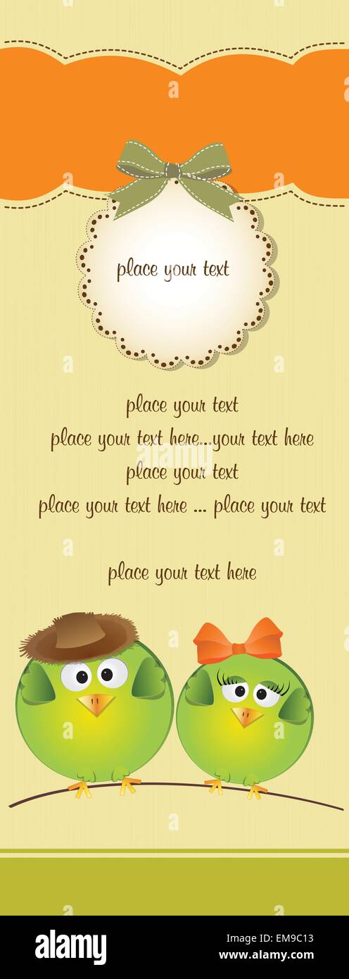 Cute beautiful birds in Stock Vector Images - Alamy