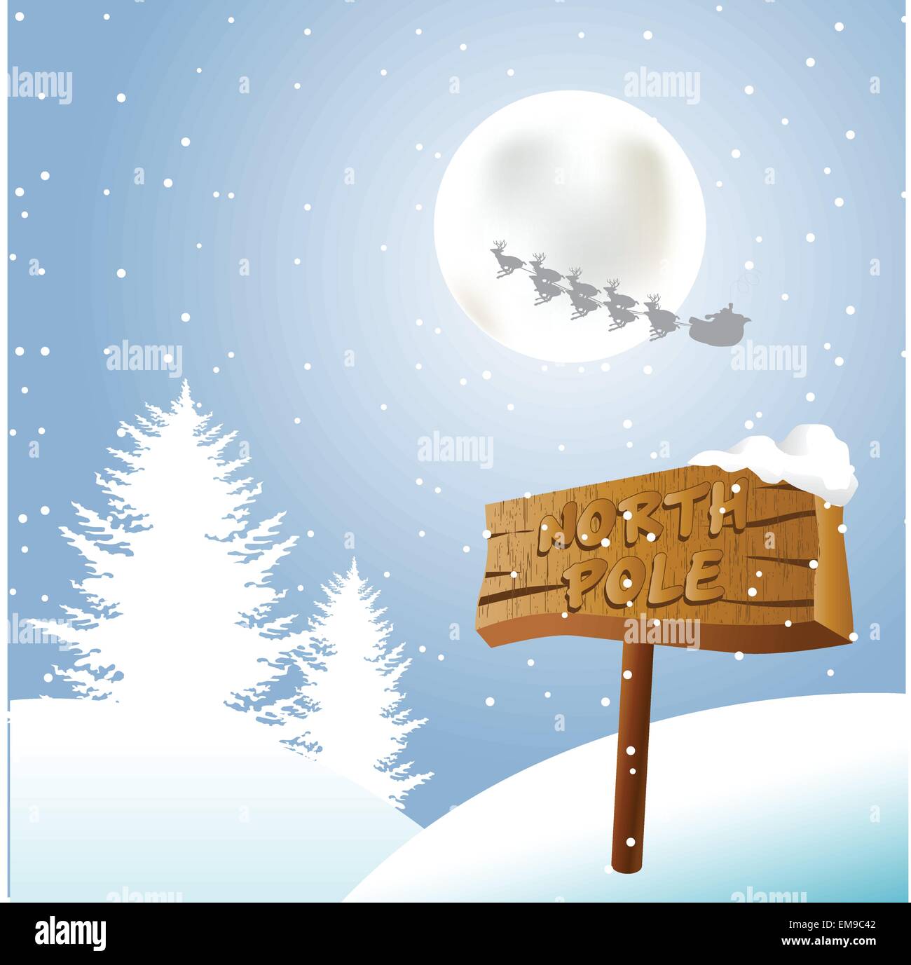 North pole Stock Vector Images - Alamy