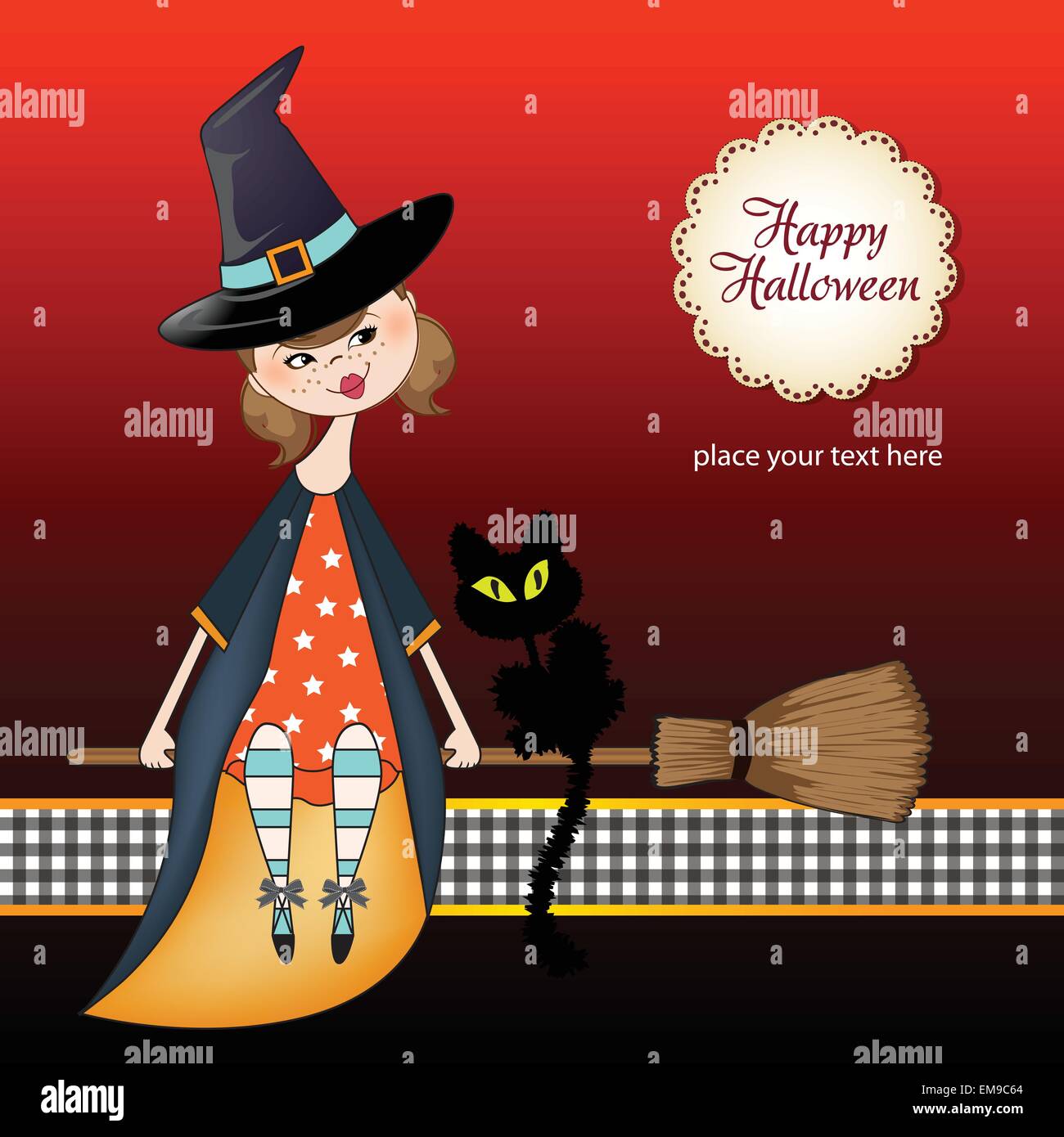 Halloween witch background Stock Vector Image & Art - Alamy