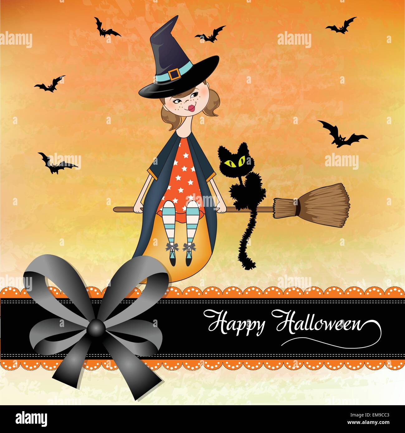 Halloween witch background Stock Vector Image & Art - Alamy