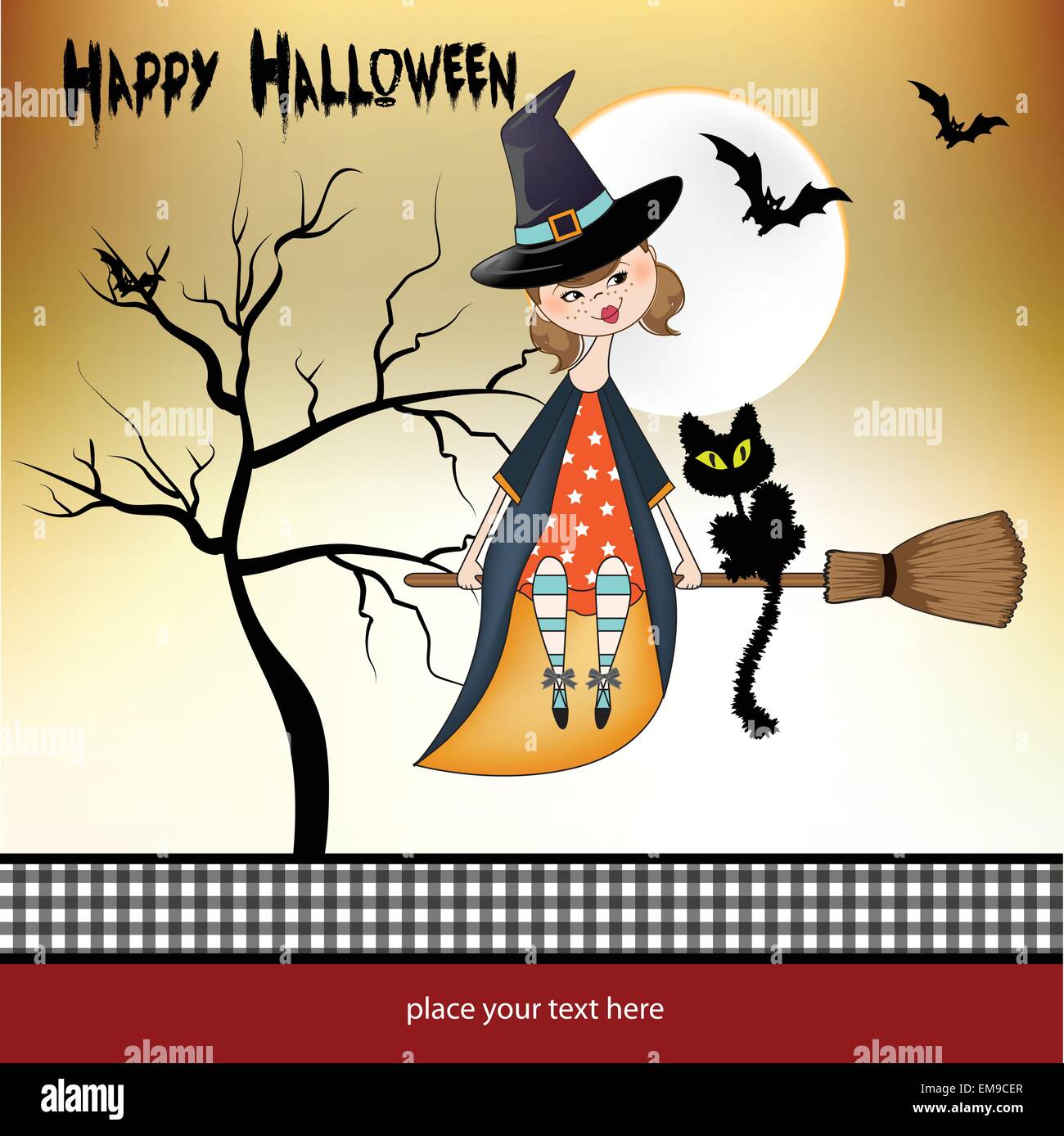 Cute Halloween Witch Wallpaper