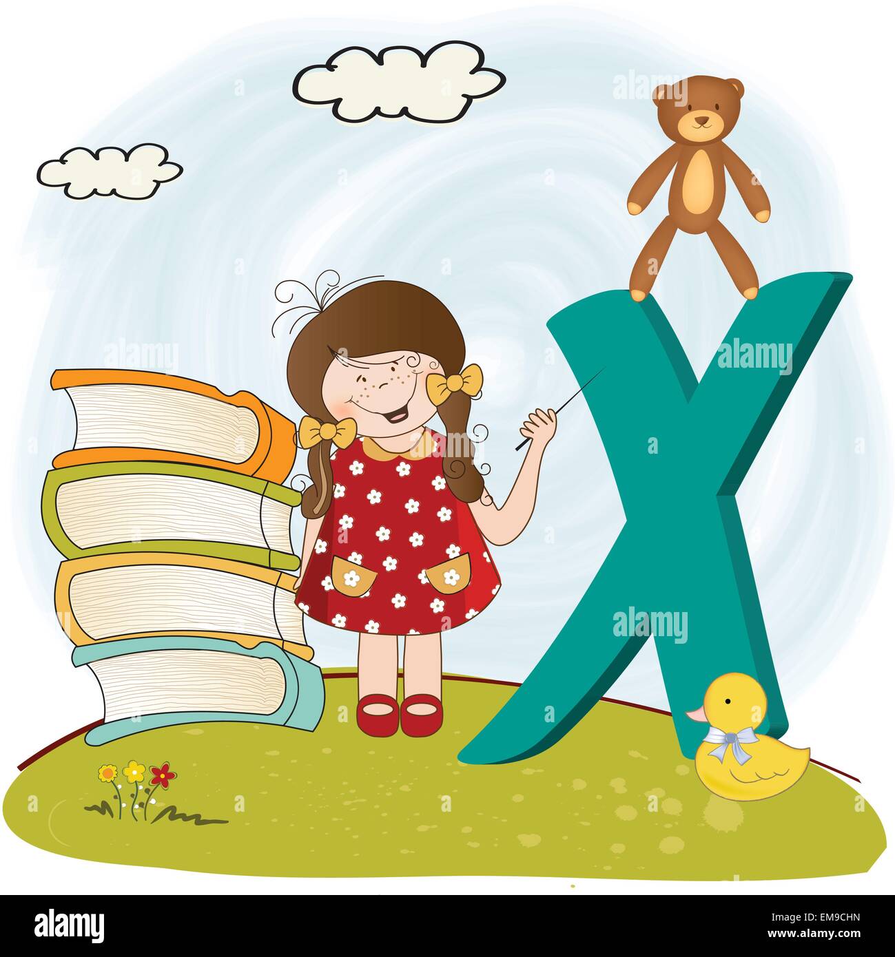 children alphabet letters Stock Vector Image & Art - Alamy