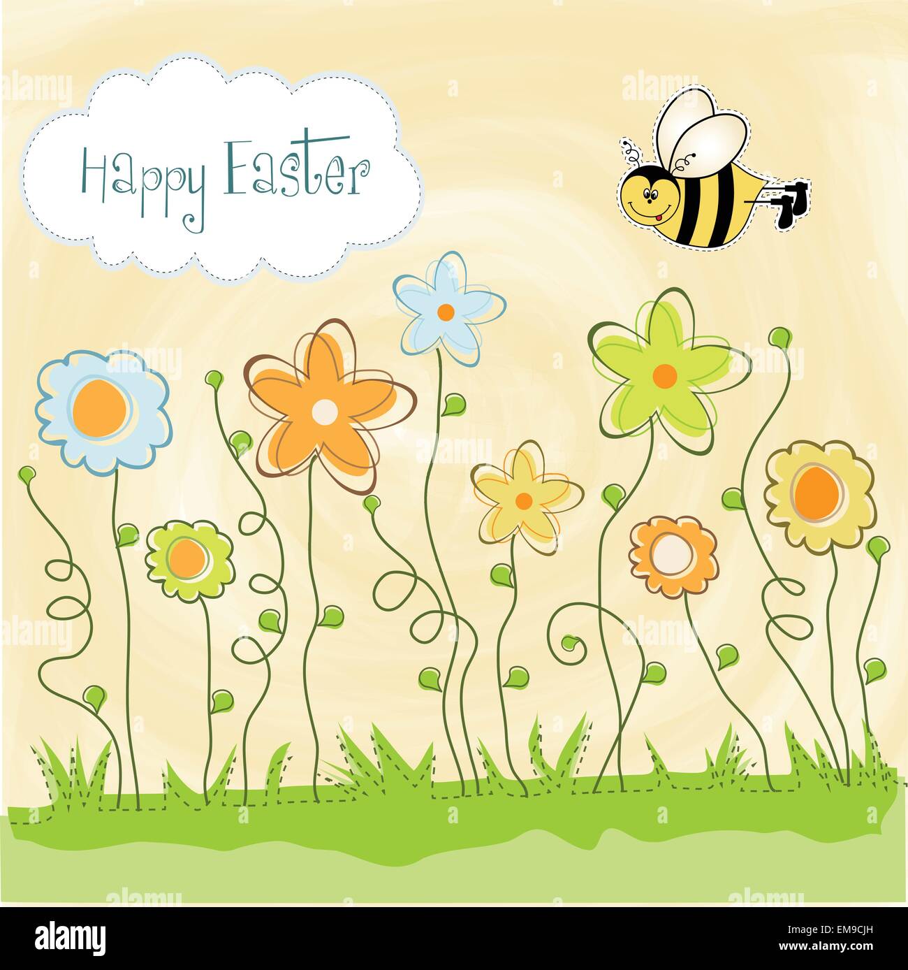 Easter flower bloom Stock Vector Images - Alamy