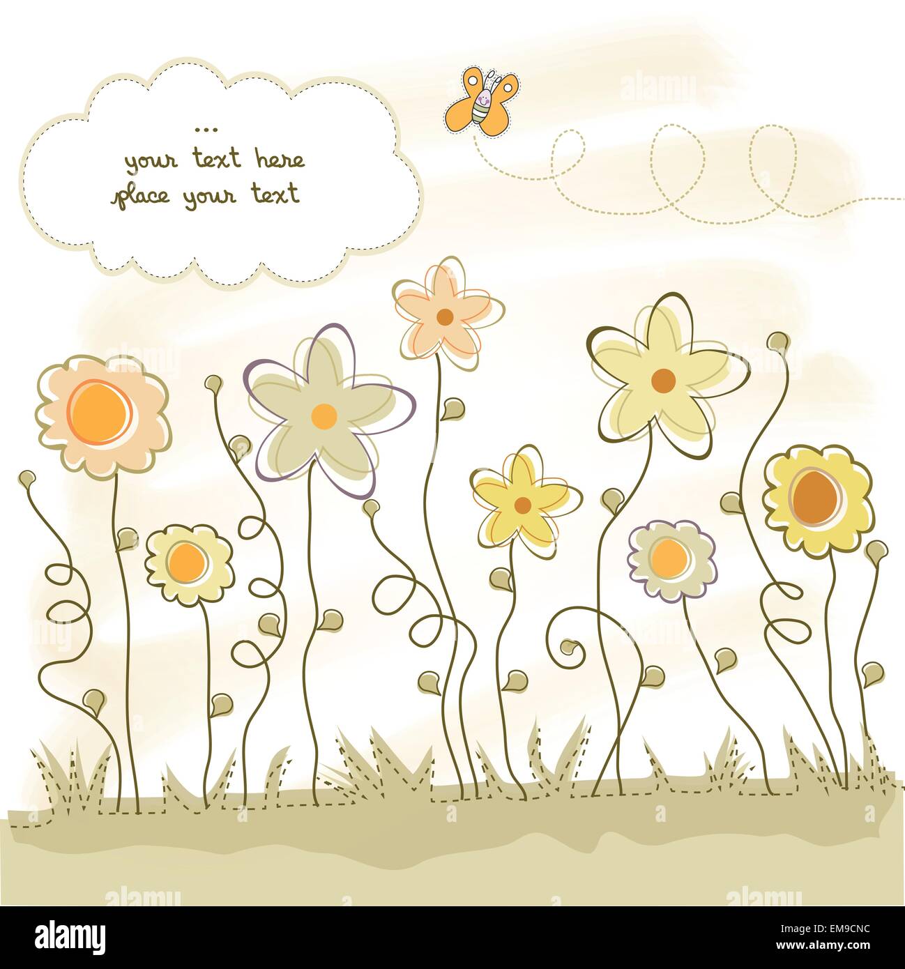 Cute floral background Stock Vector Image & Art - Alamy