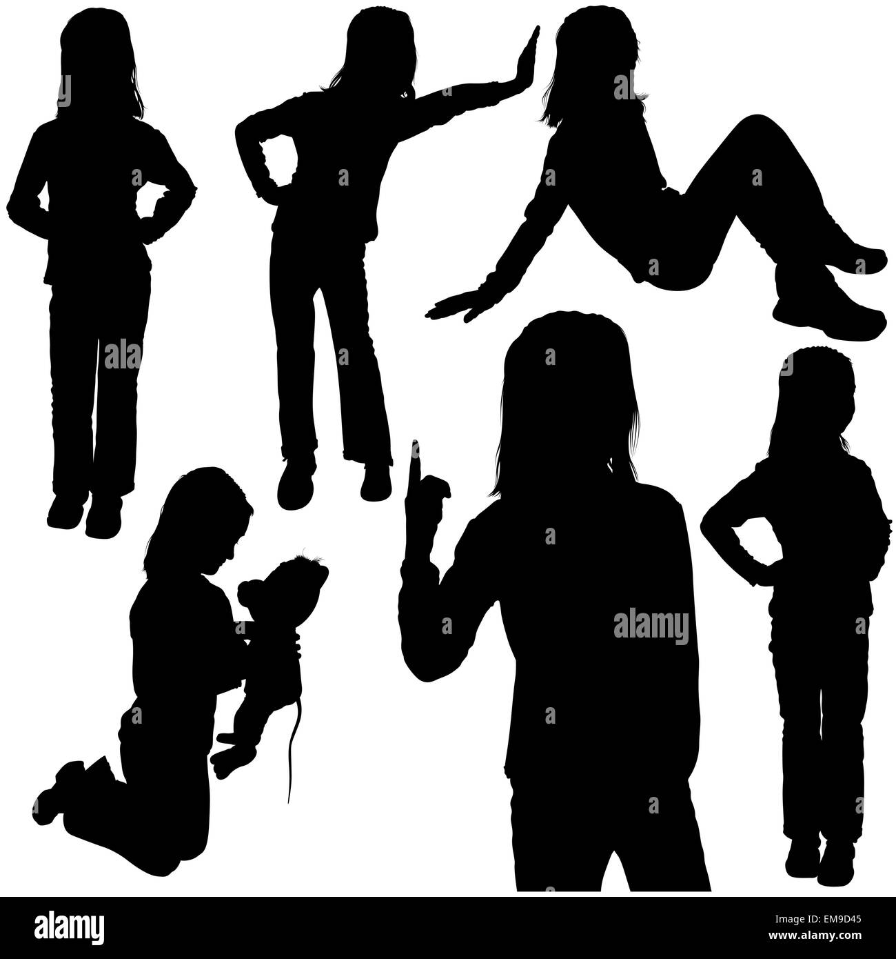 Funny schoolgirl Black and White Stock Photos & Images - Alamy