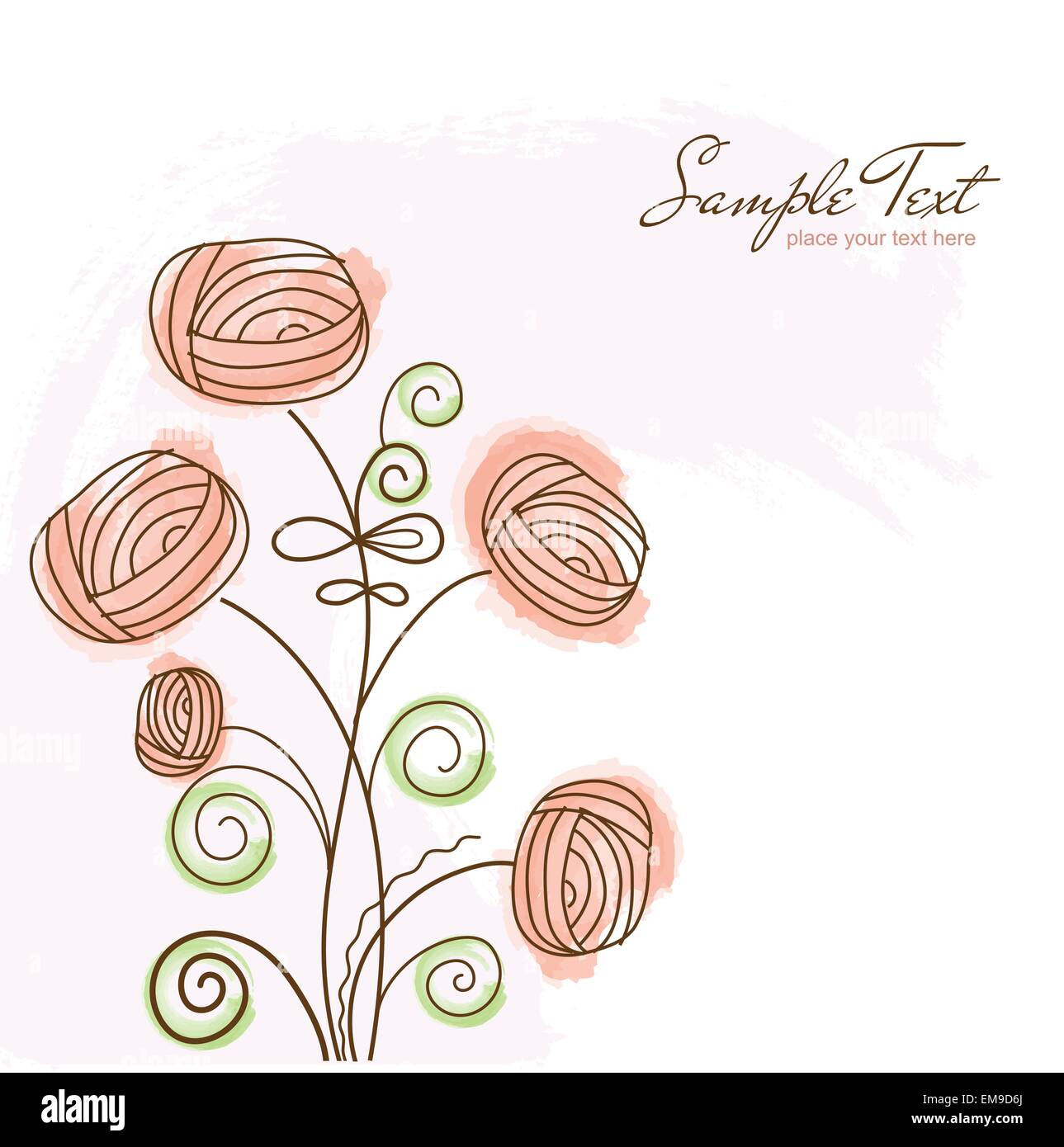 Beautiful flowers background pattern Cut Out Stock Images & Pictures ...