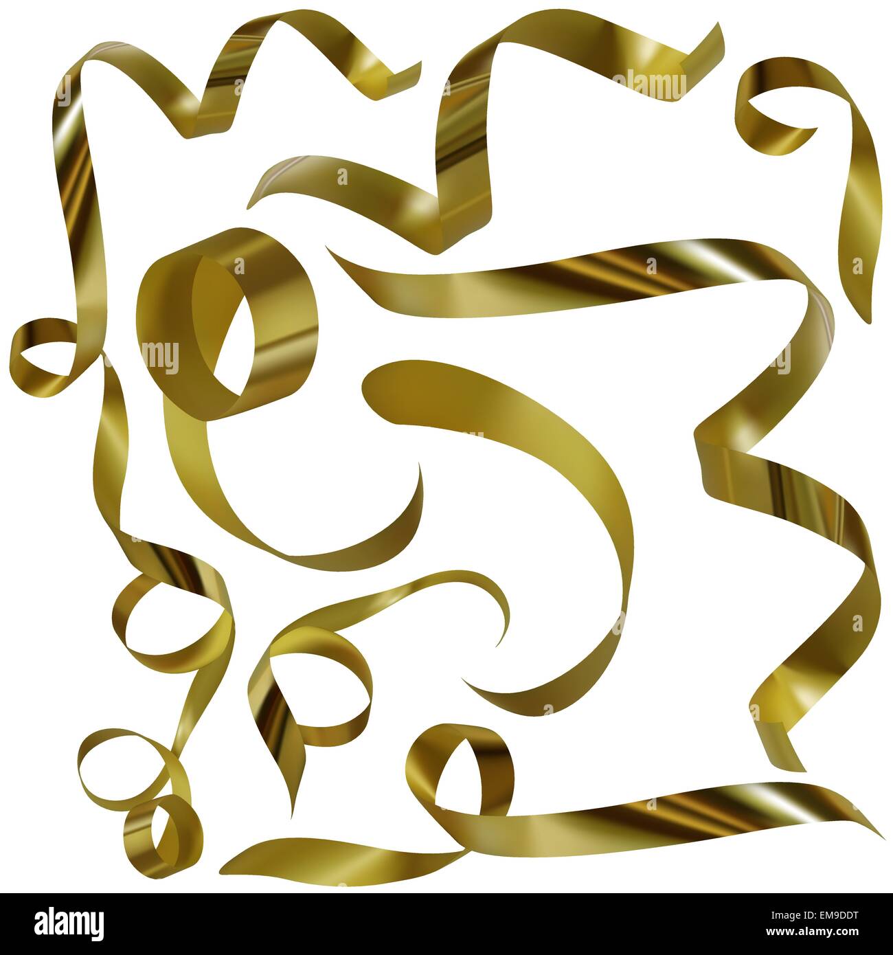 Gold confetti Stock Vector Images - Alamy