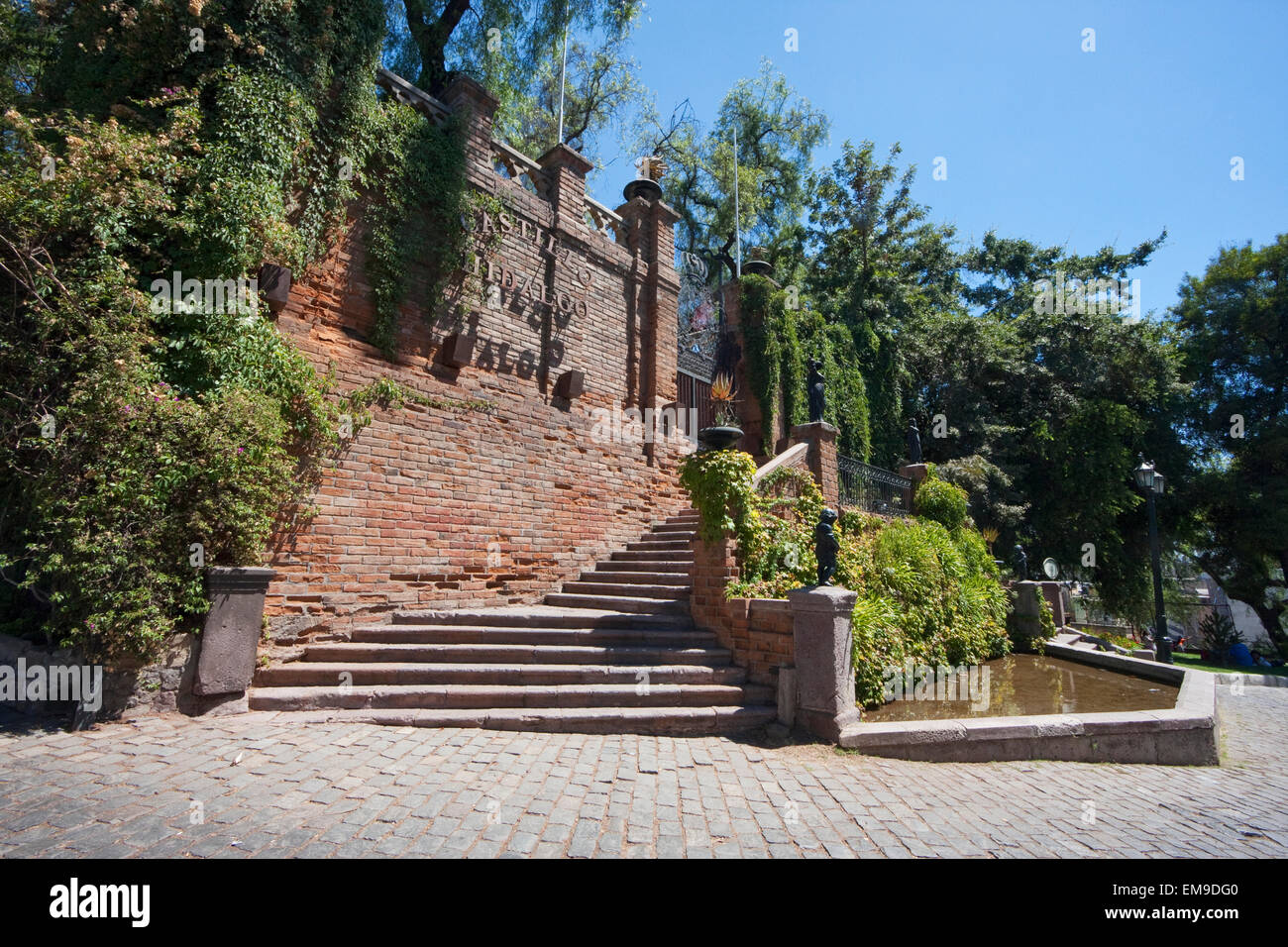 Hidalgo Castle on Santa Lucia Hill, Santiago, Metropolitan Region ...