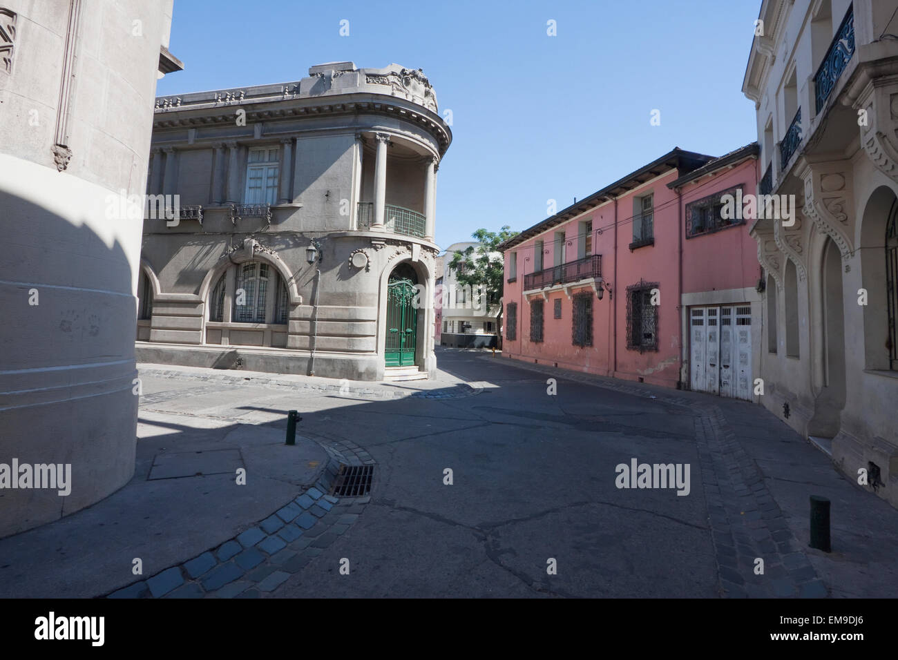 Street scene in Barrio Concha y Toro, Santiago, Metropolitan Region ...