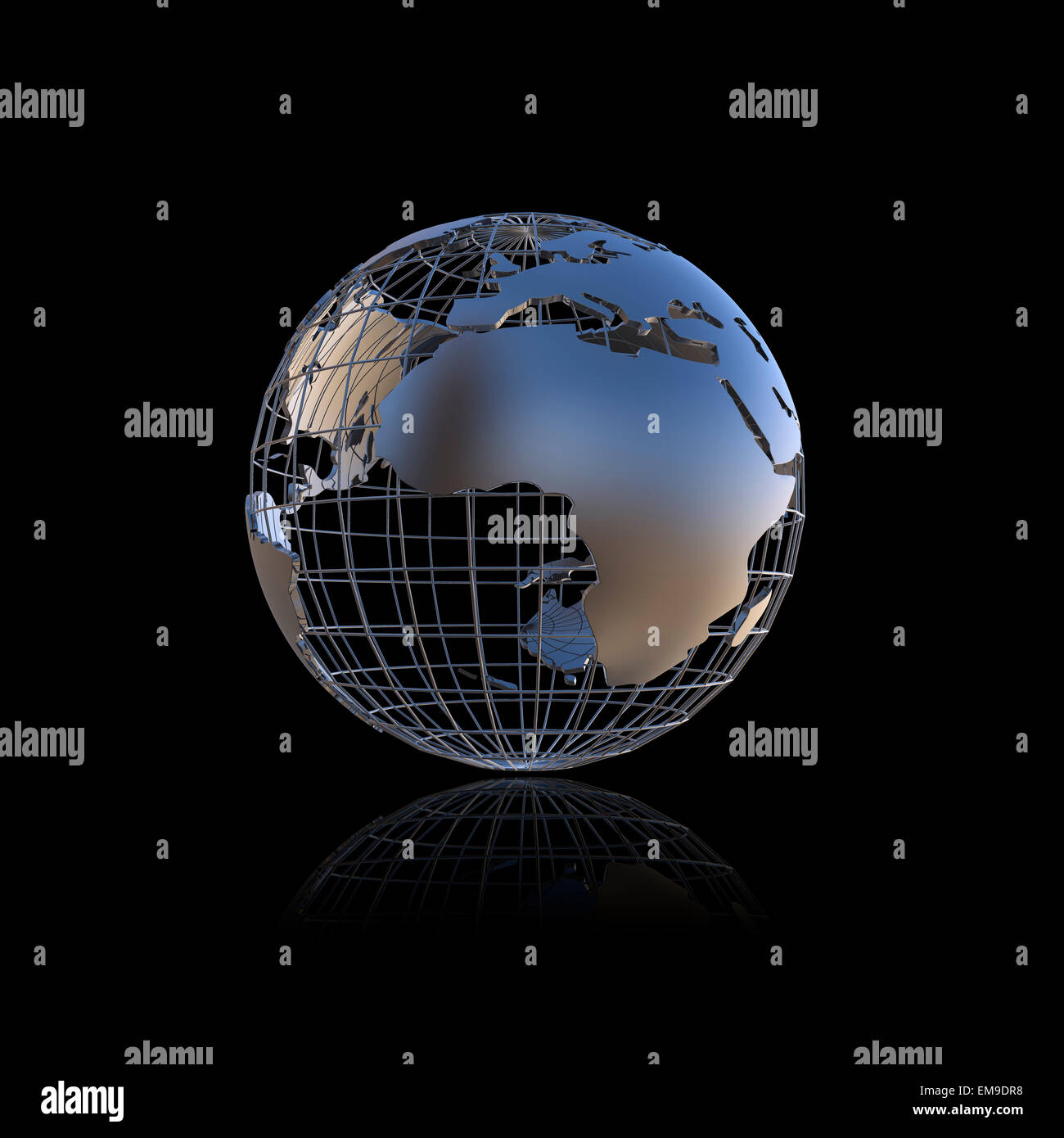 Metallic map hi-res stock photography and images - Alamy
