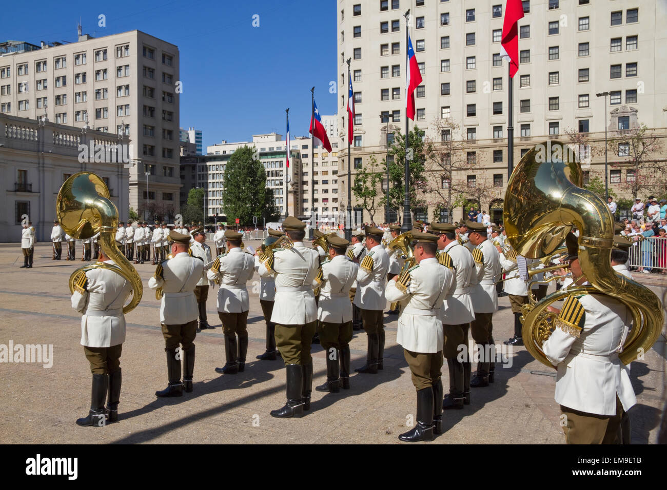Chile santiago military parade hi-res stock photography and images - Alamy