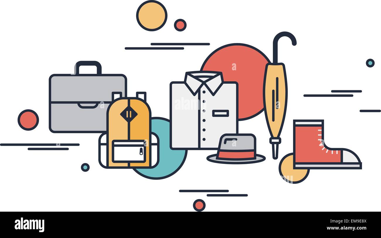 Stylish everyday shoes Stock Vector Images - Alamy