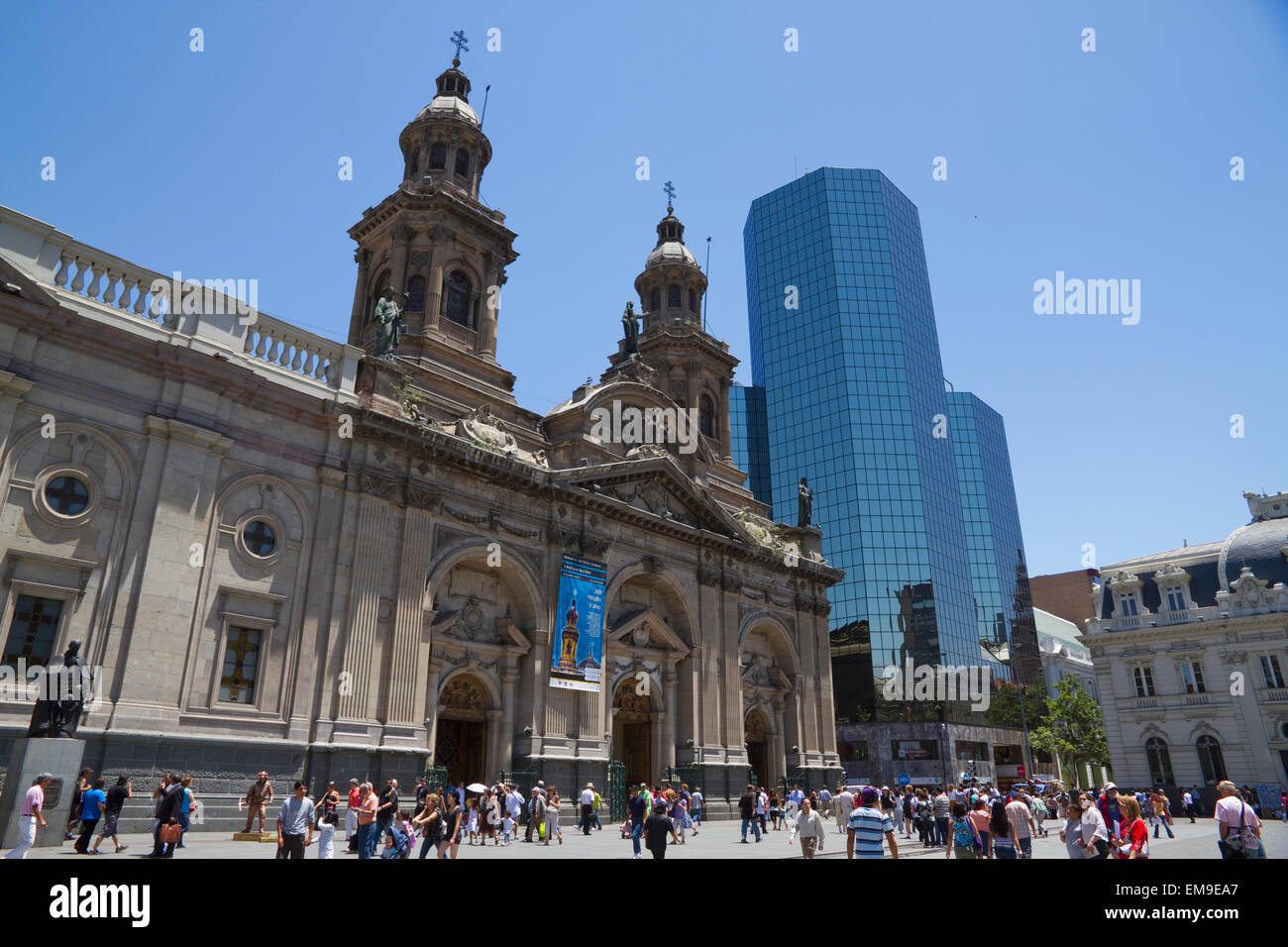 Metropolitan Cathedral, Santiago, Metropolitan Region, Chile Stock ...
