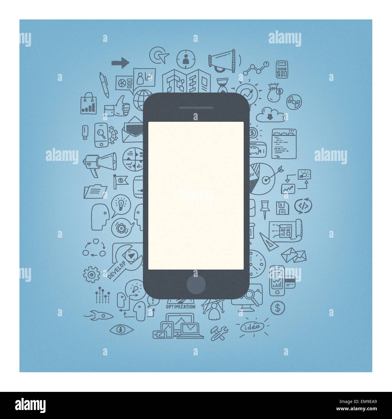 Web development with modern smartphone Stock Vector Image & Art - Alamy
