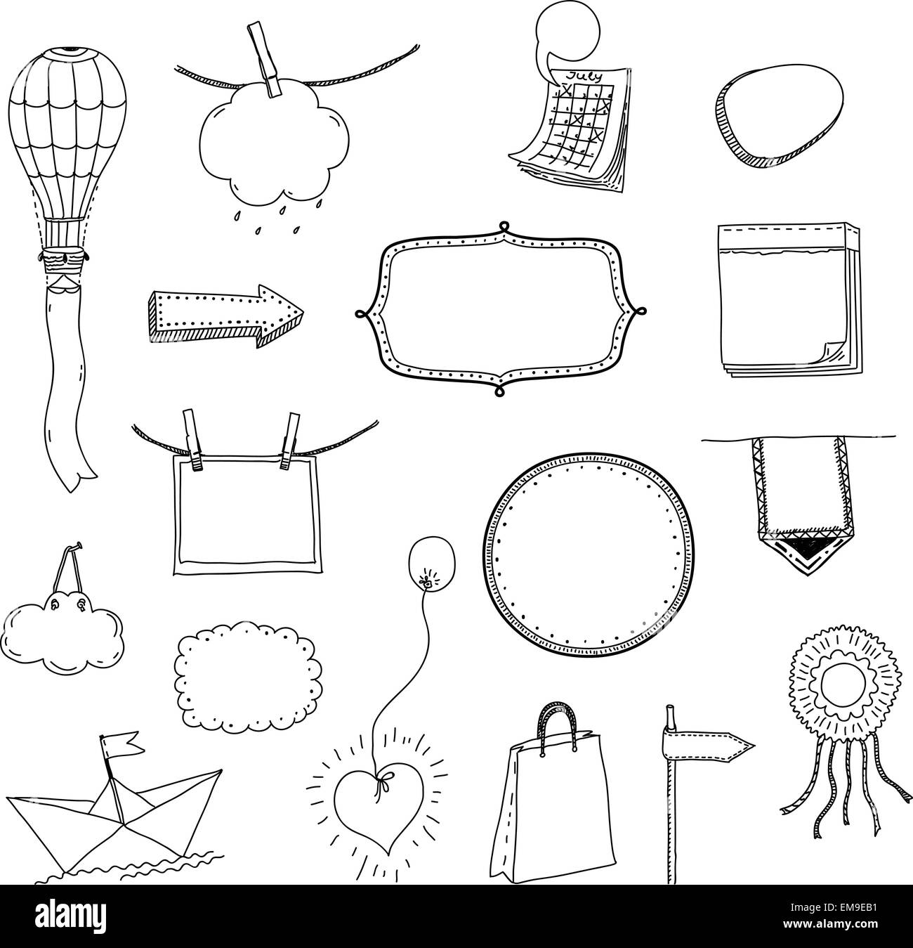 Sketch border Stock Vector Images - Alamy