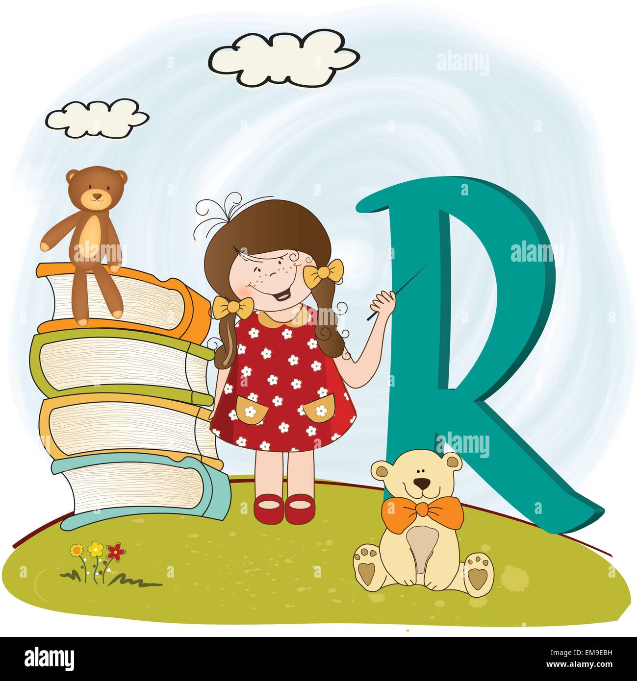 children alphabet letters Stock Vector Image & Art - Alamy