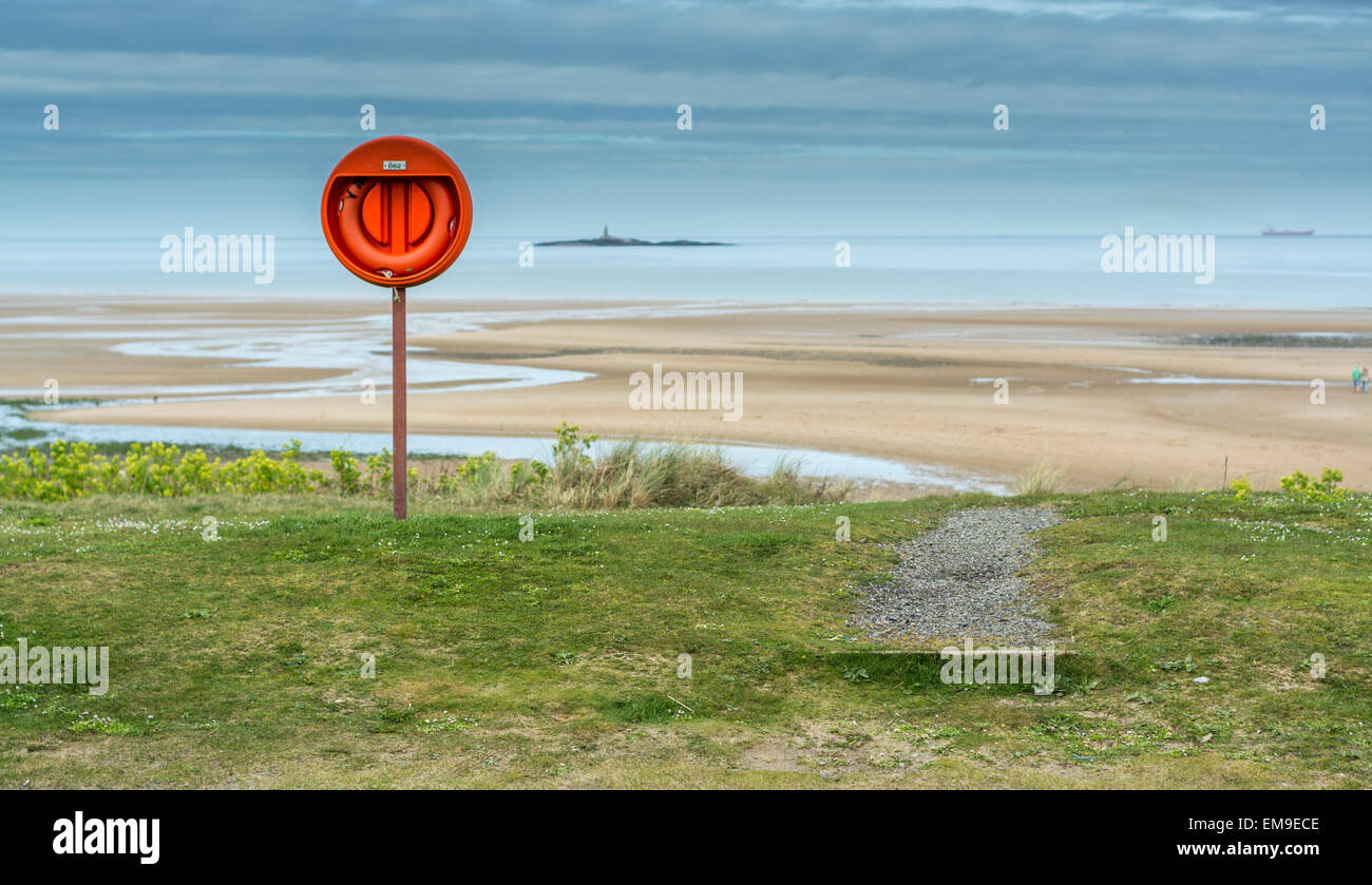 Lligwy Beach, North Wales, Anglesey on a slightly overcast, but clear ...