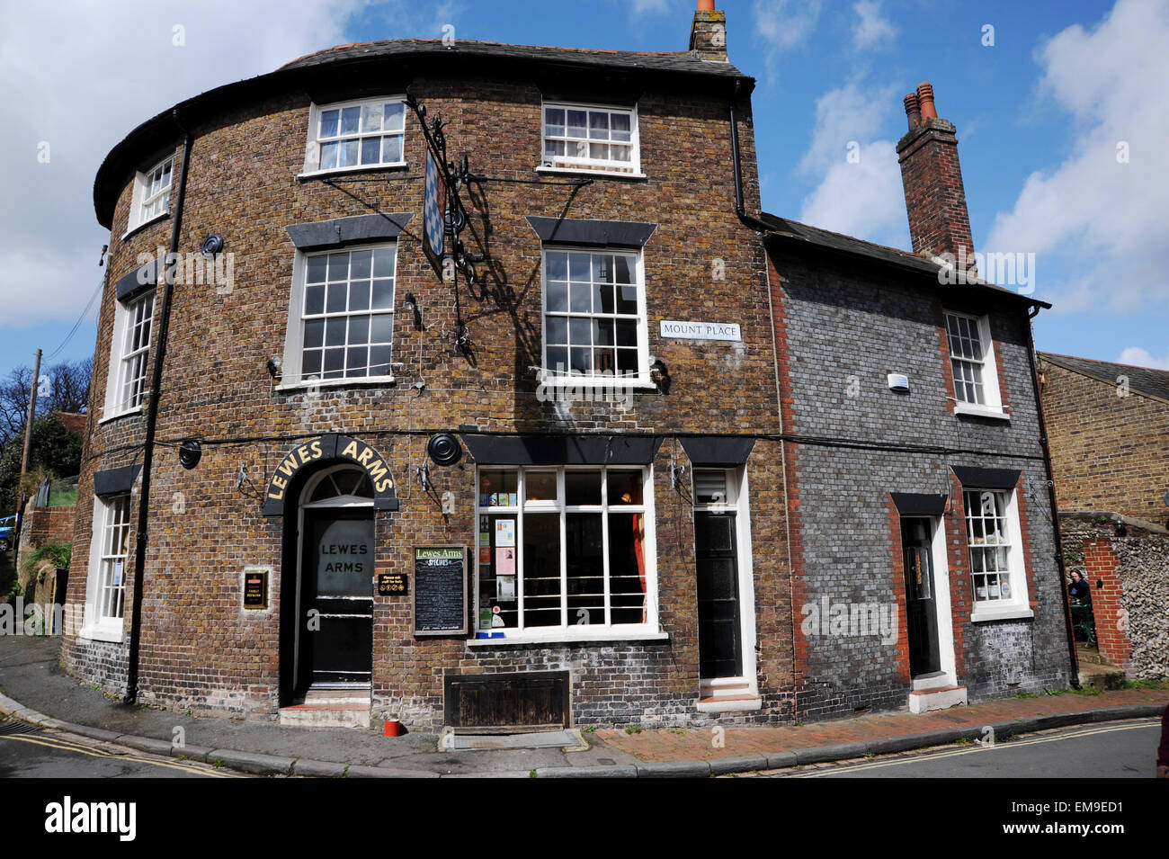 The Lewes Arms pub in Mount Place Lewes East Sussex UK Stock Photo - Alamy