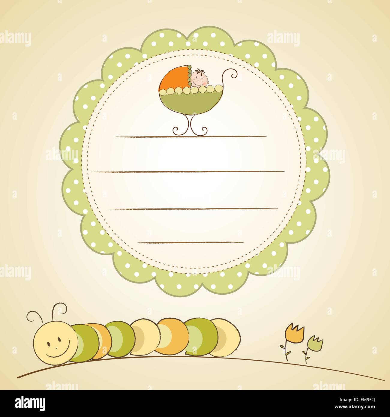 welcome baby card Stock Vector Image & Art - Alamy