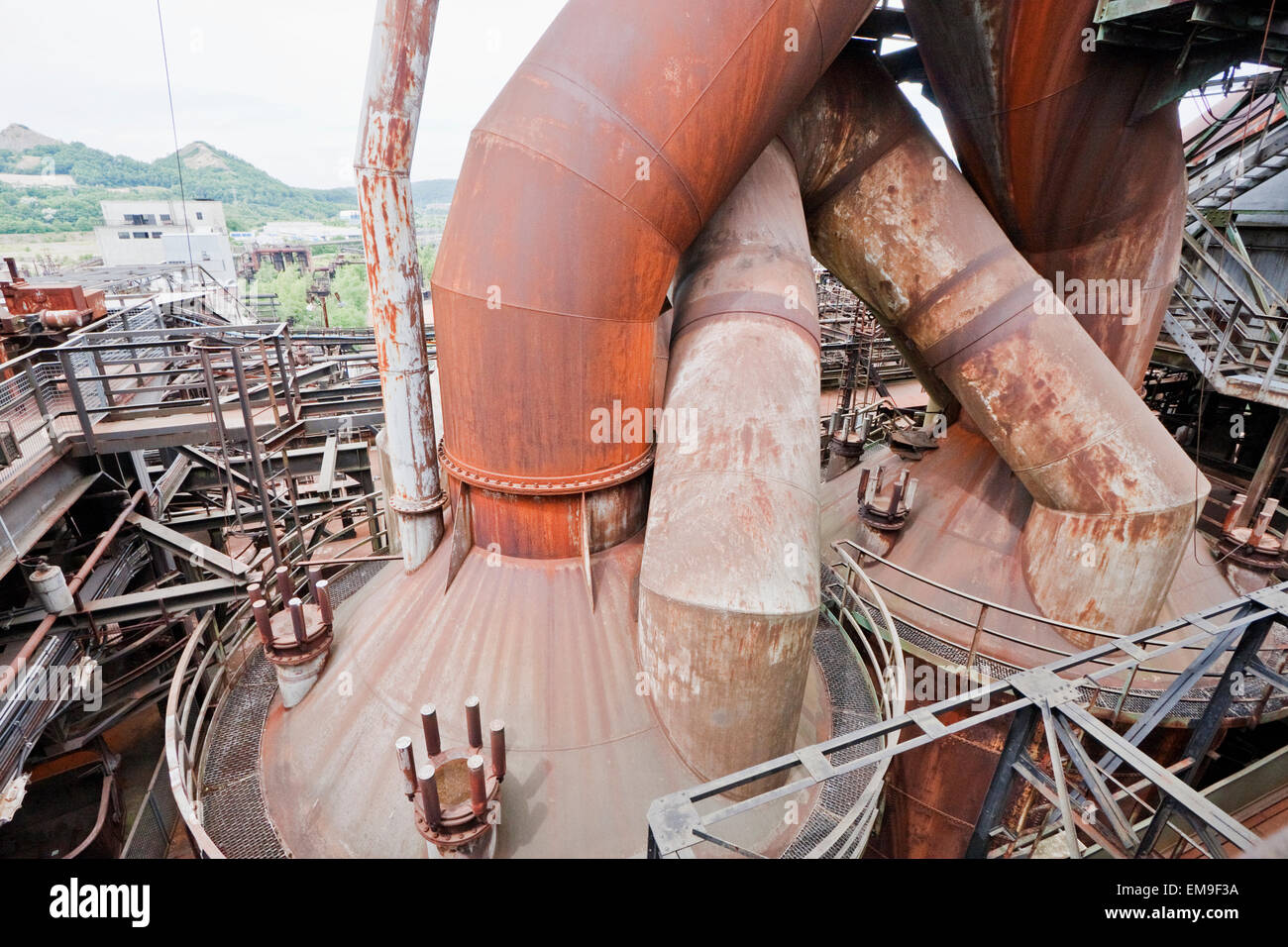 Detail of the blast furnace group of Volklinger Hutte (Volklingen Ironworks), Volklingen ...