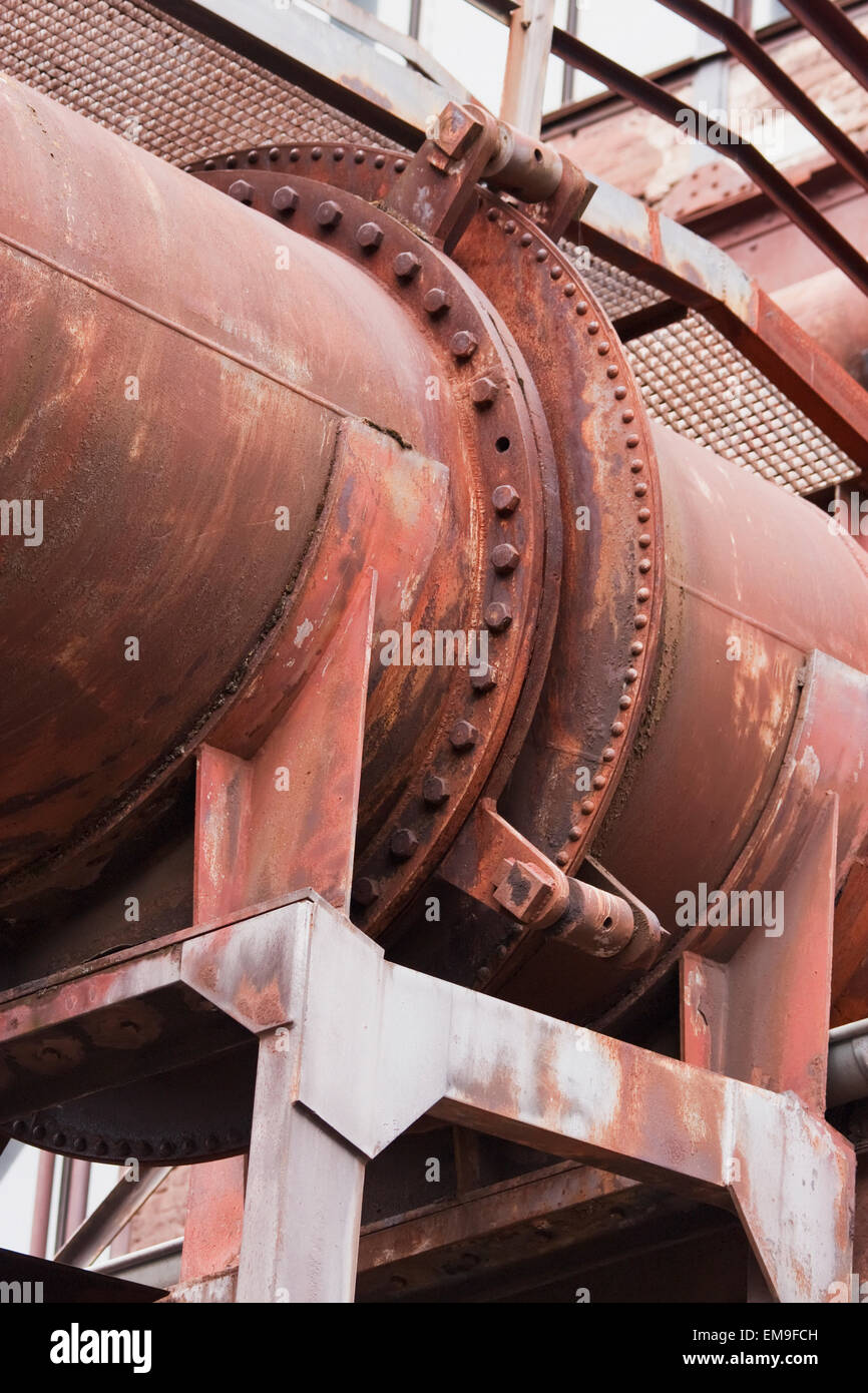 Pipe in the sintering plant of the Volklinger Hutte (Volklingen ...